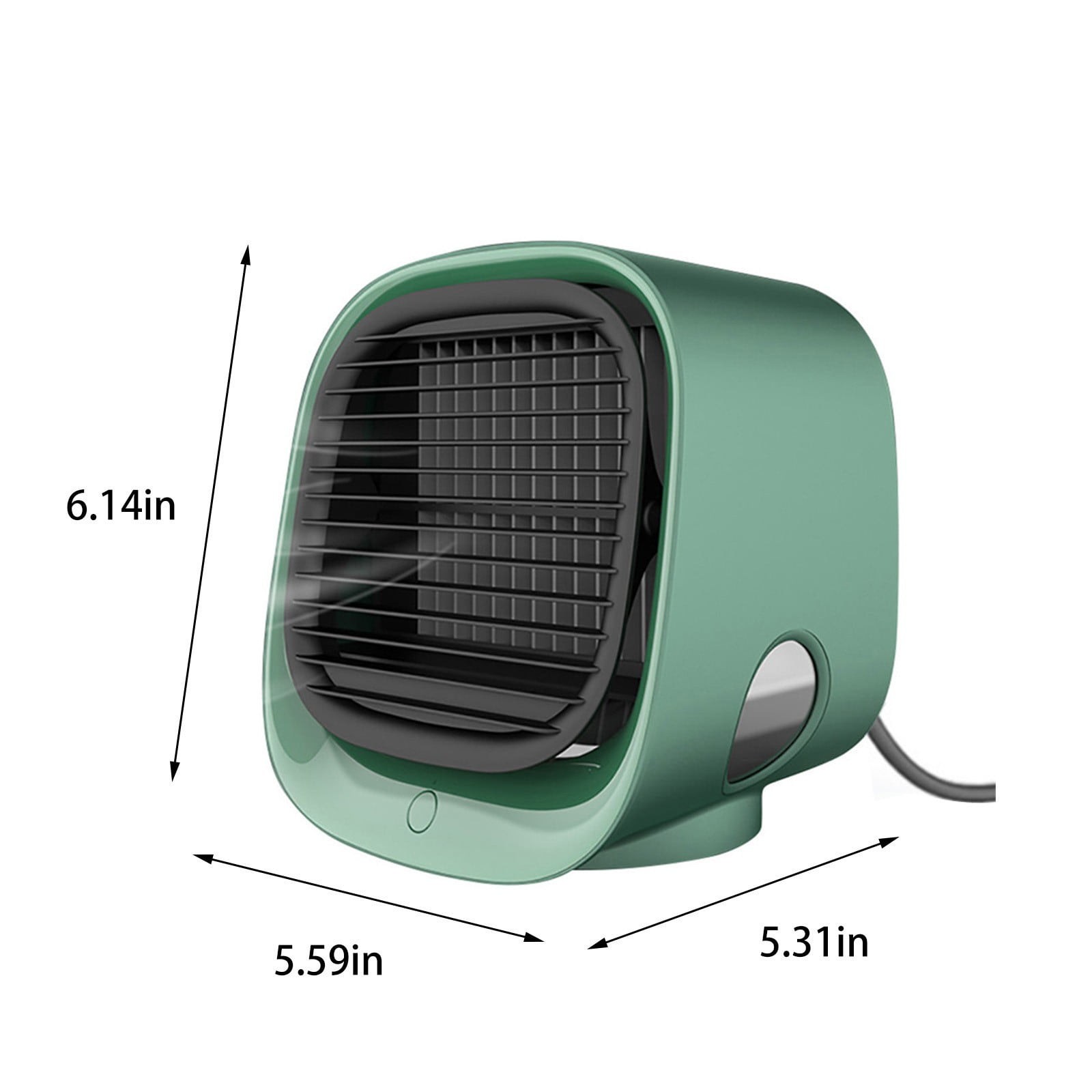Portable Air Conditioner,Mini Personal Air Cooler with 3 Speeds ...