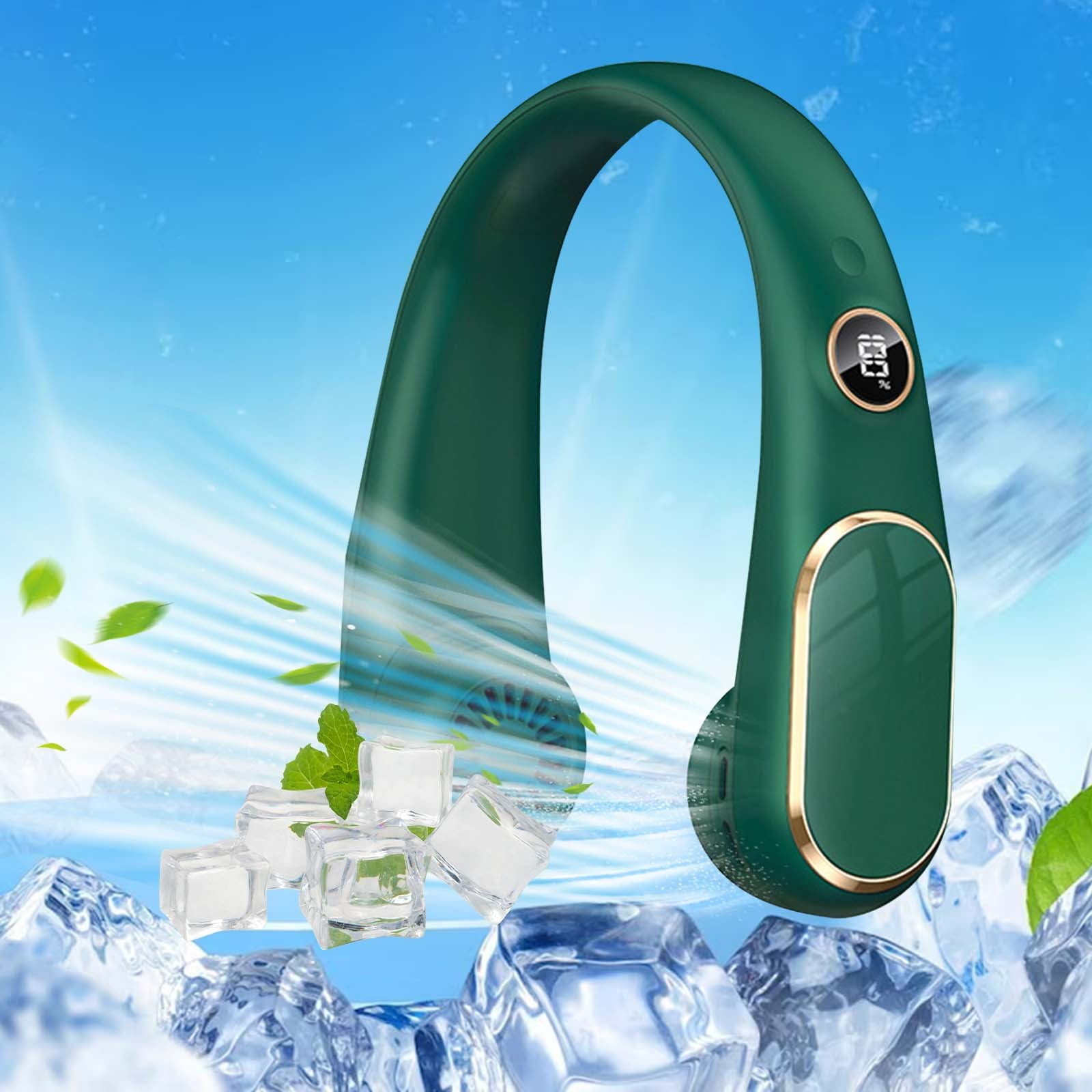 Portable Air Conditioner Neck Fan Hands Free Semiconductor Cooling ...
