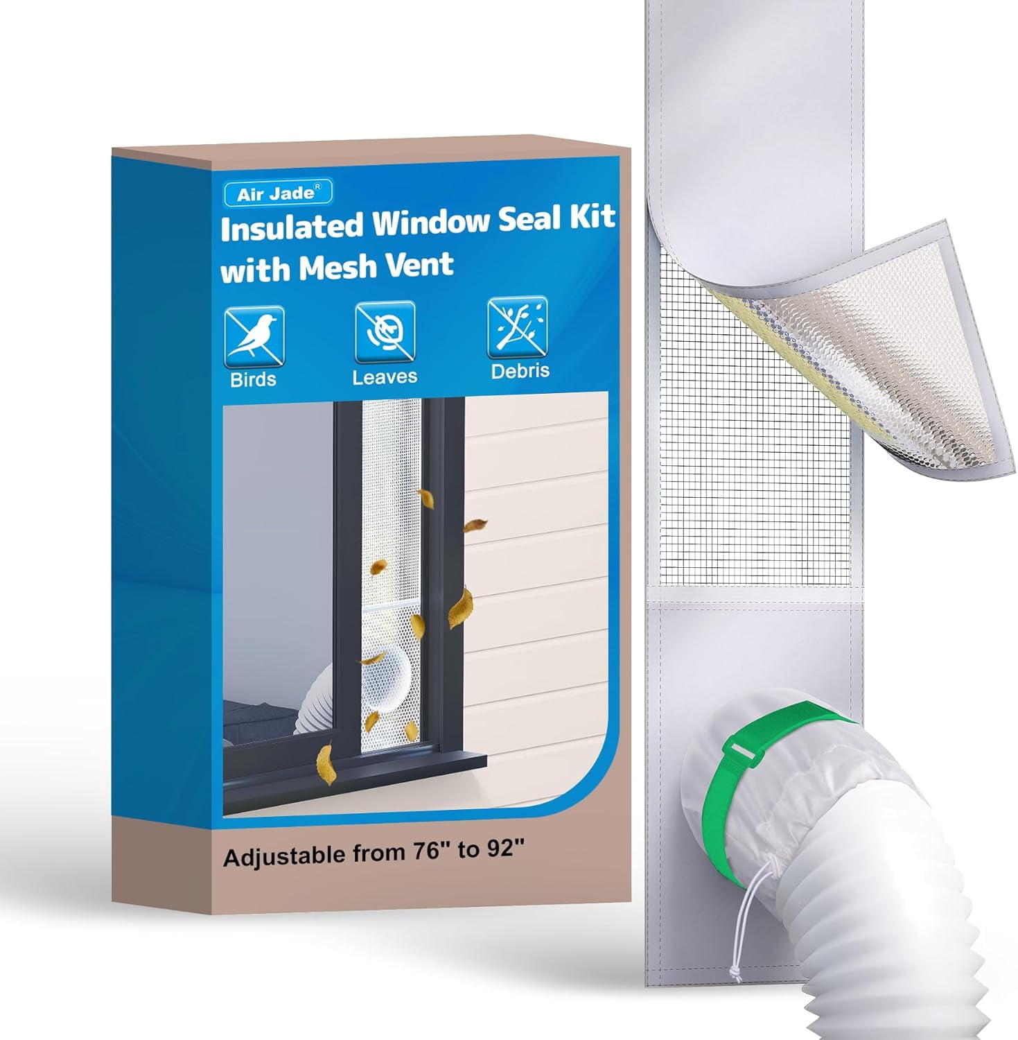 Portable Air Conditioner Sliding Door Vent Kit, Insulated Sliding Door ...
