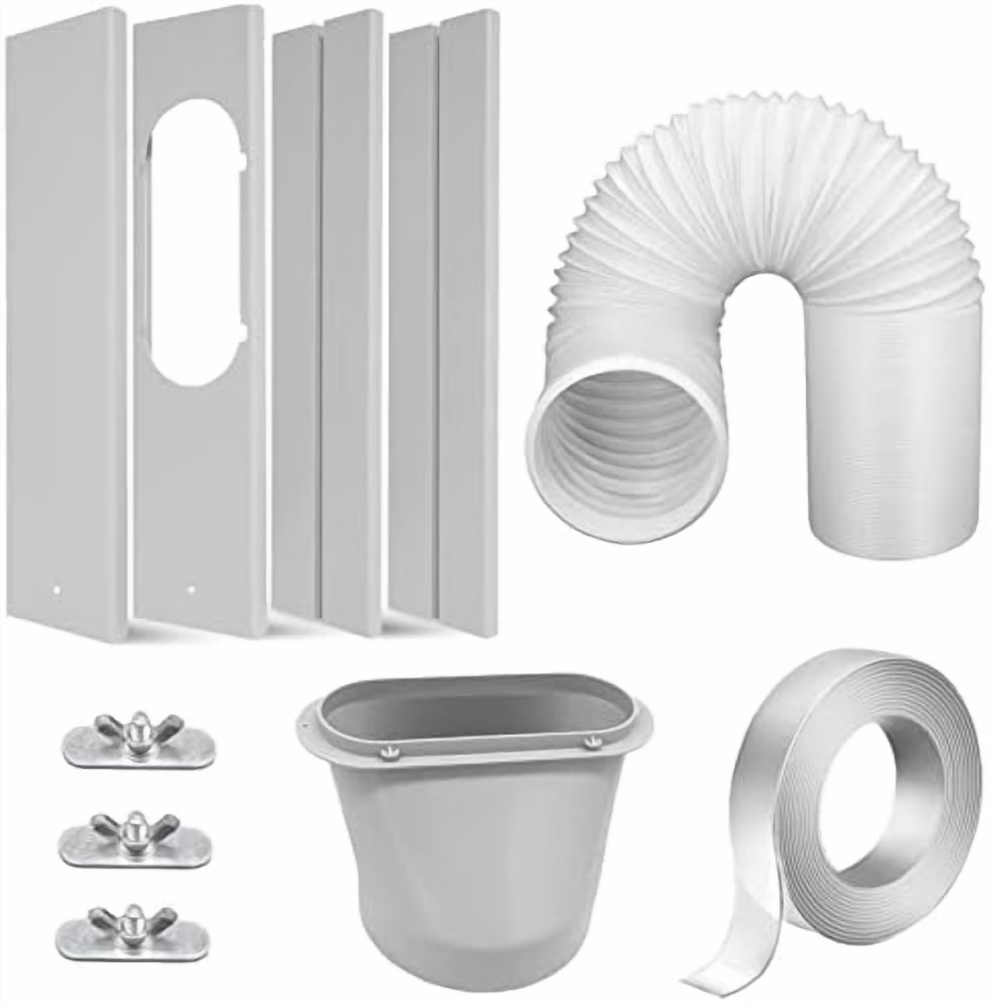 Portable Air Conditioner Window Kit with 5.9” Exhaust Hose, Adjustable ...