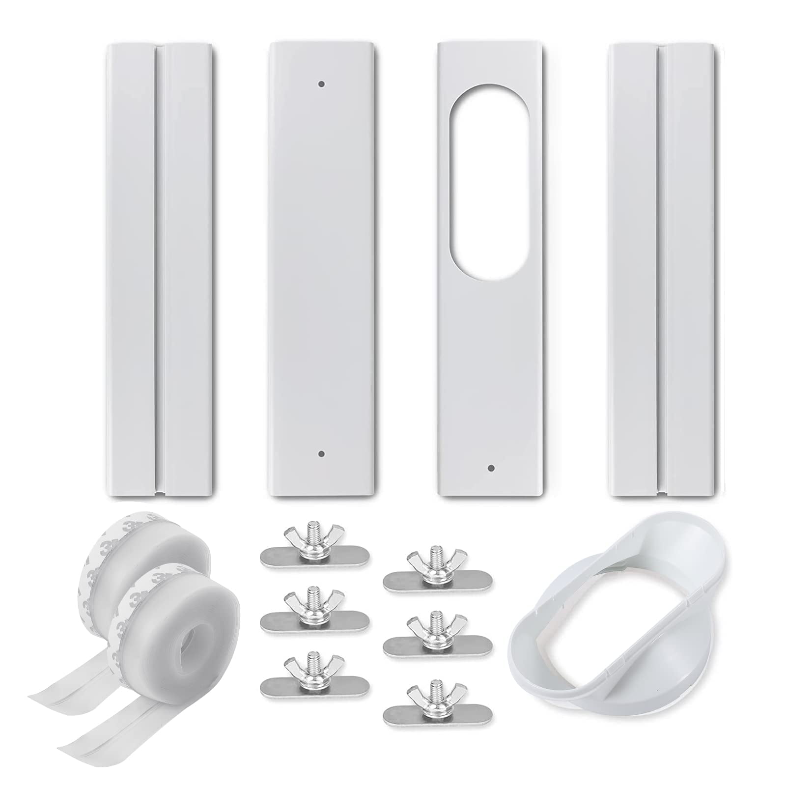 Portable Air Conditioner Window Seal Plates Kit for Exhaust Hose (5.1 ...