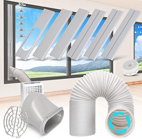 Portable Air Conditioner Window Vent Kit with 5.9” Exhaust Hose ...