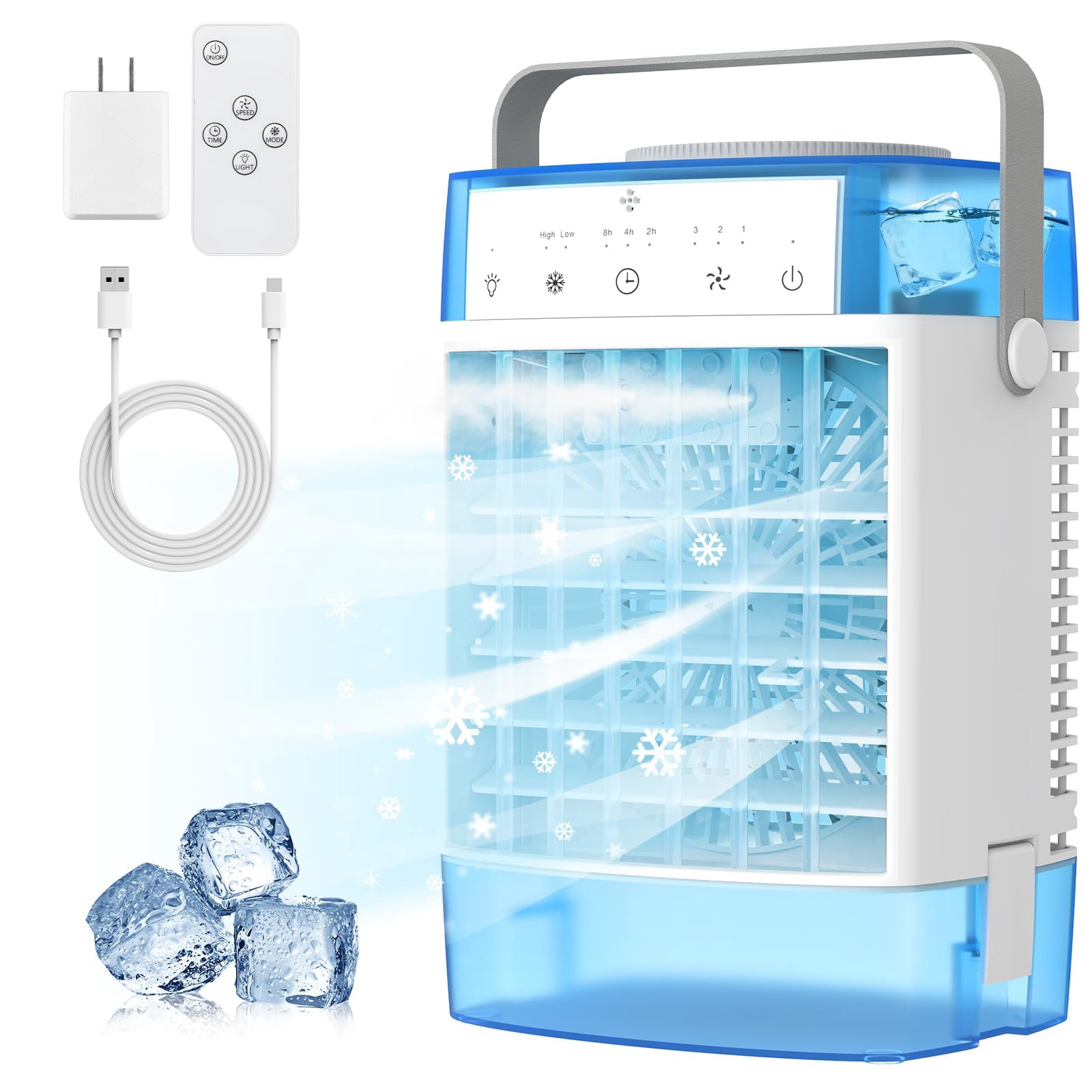 Portable Air Conditioners, 1000ml Portable AC Unit with Remote Control ...