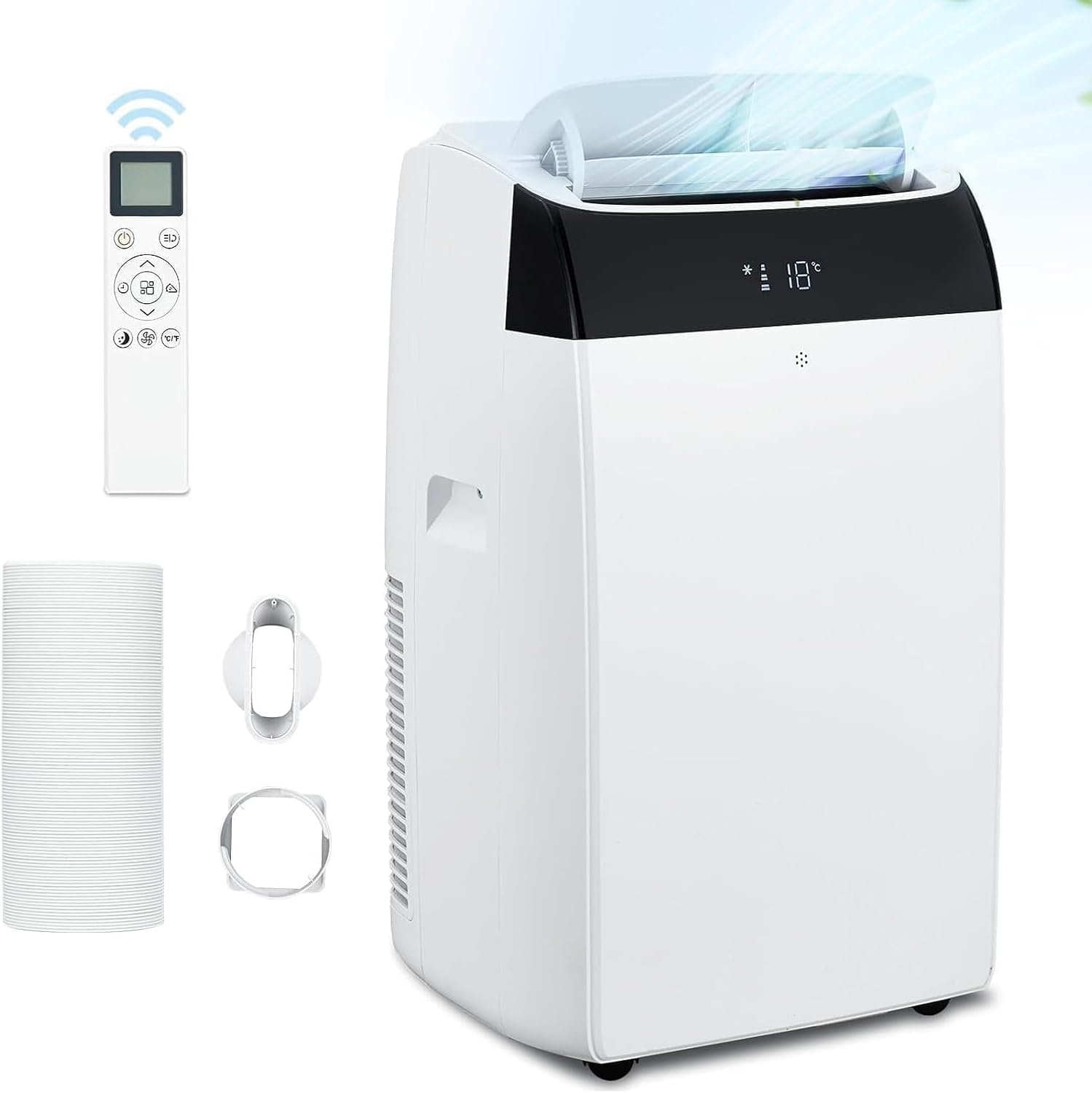Portable Air Conditioners, 14000 BTU Air Conditioner up to 750 Sq.Ft, 4 ...