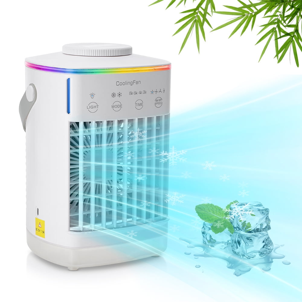Portable Air Conditioners, 4 Timer Settings Water Cooling Fan Timer ...