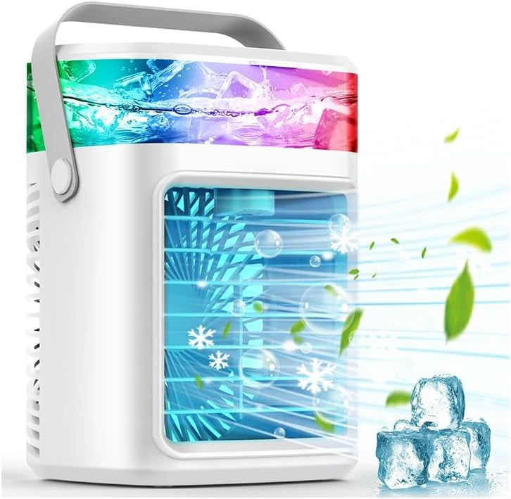 Portable Air Conditioners, Chiller Well Instant Cooling Quiet 3 Speeds ...