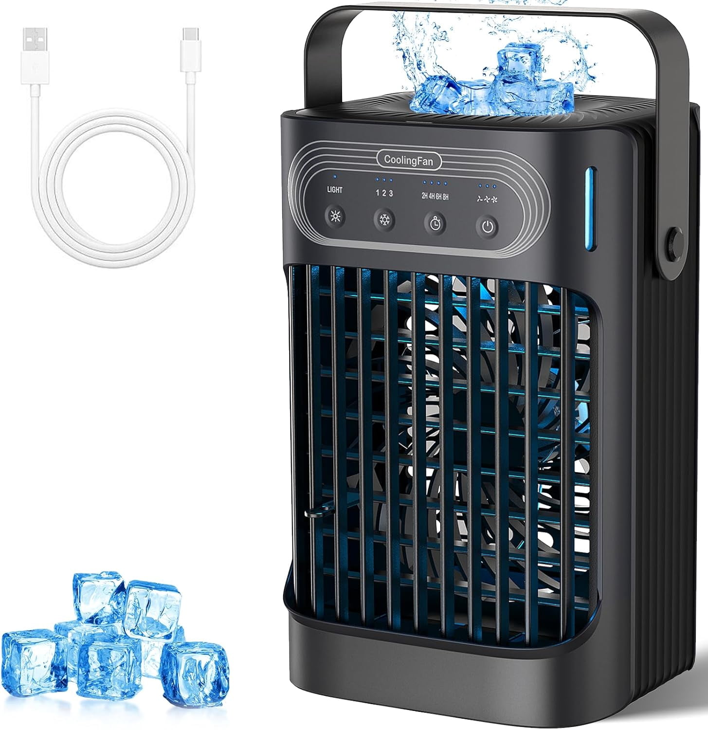 Portable Air Conditioners Cooling Fan, Evaporative Mini Air Conditioner ...
