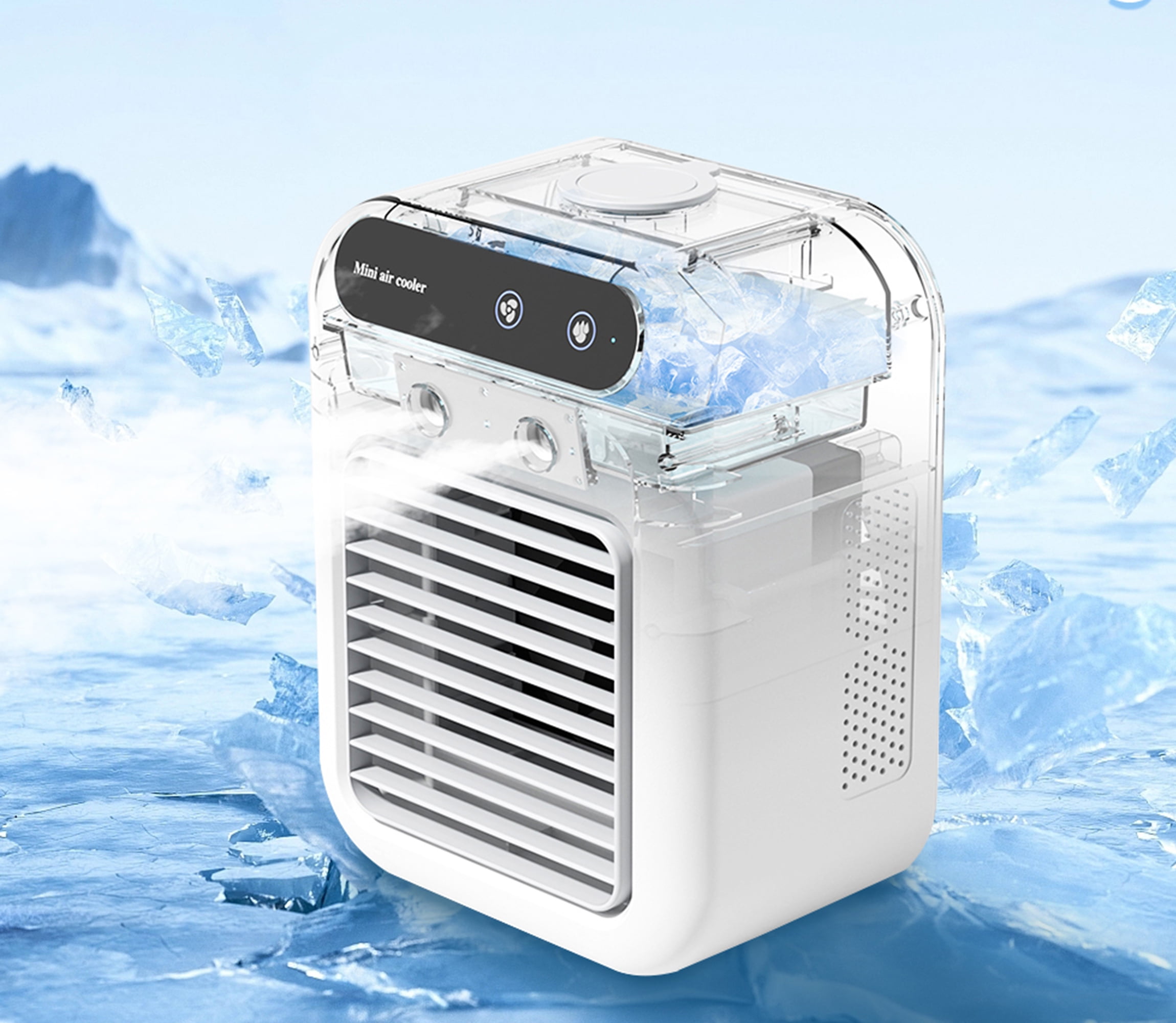 Portable Air Conditioners Cooling Fan, Rechargeable Evaporative Mini ...