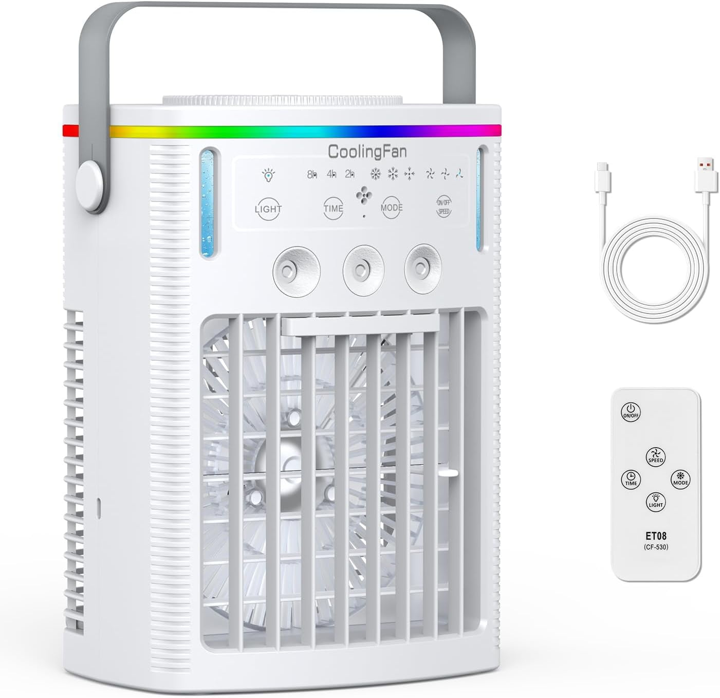 Portable Air Conditioners, Cooling Fan with Remote, Air Cooler Fan ...