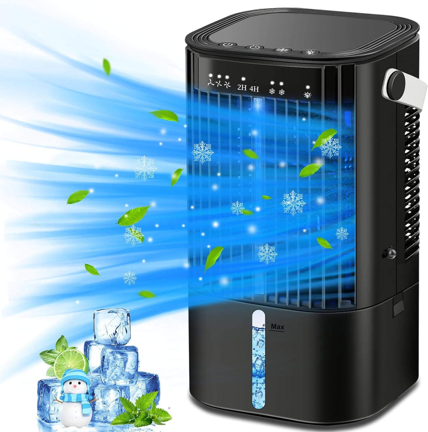 Portable Air Conditioners- Evaporative Air Cooler,Portable AC with 3 ...