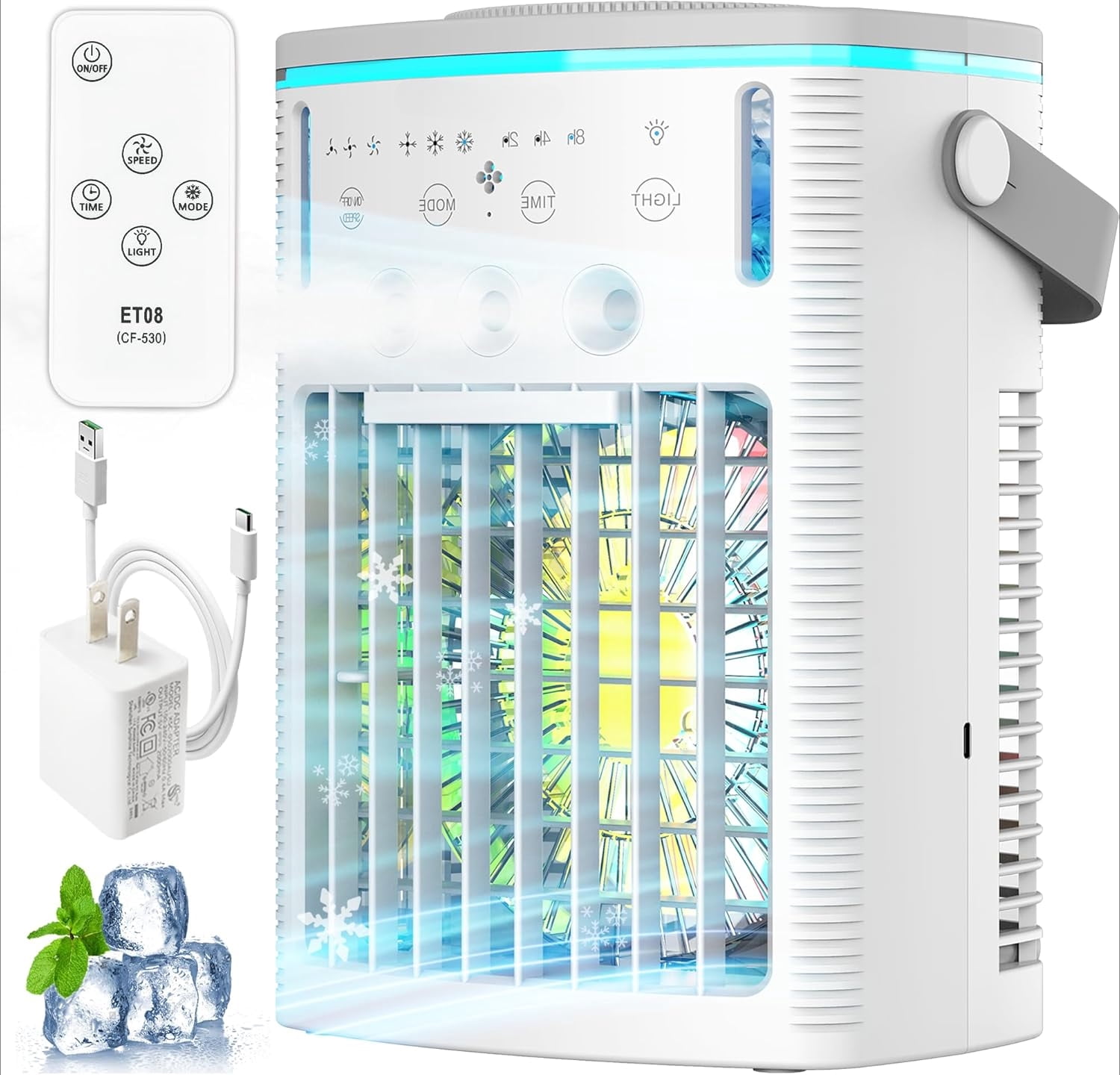 Portable Air Conditioners Fan,Small Cooler Evaporative Air Conditioner ...