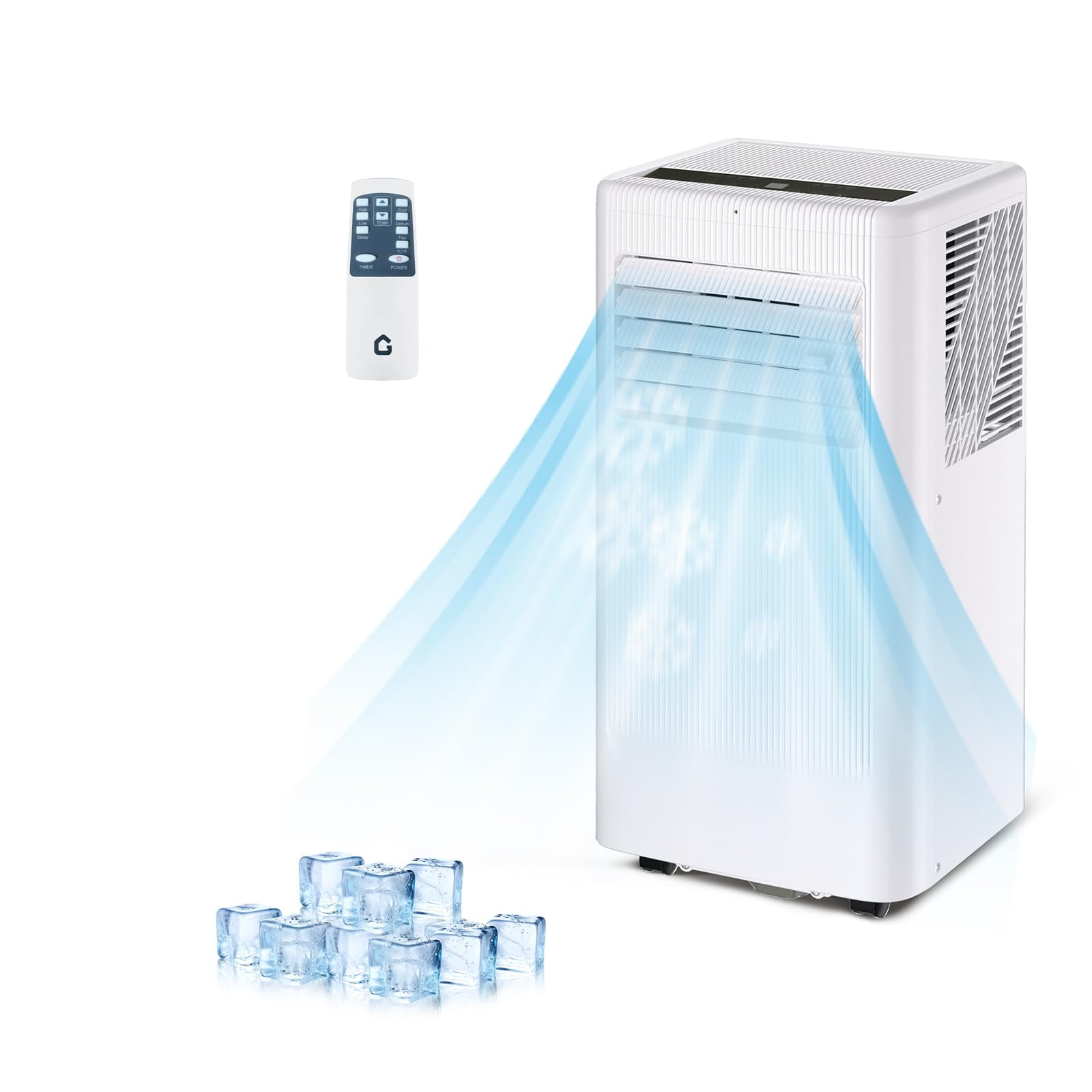 Portable Air Conditioners, Flarhetoric 8000 BTU Cooling/Fan/Dry 3 IN 1 ...