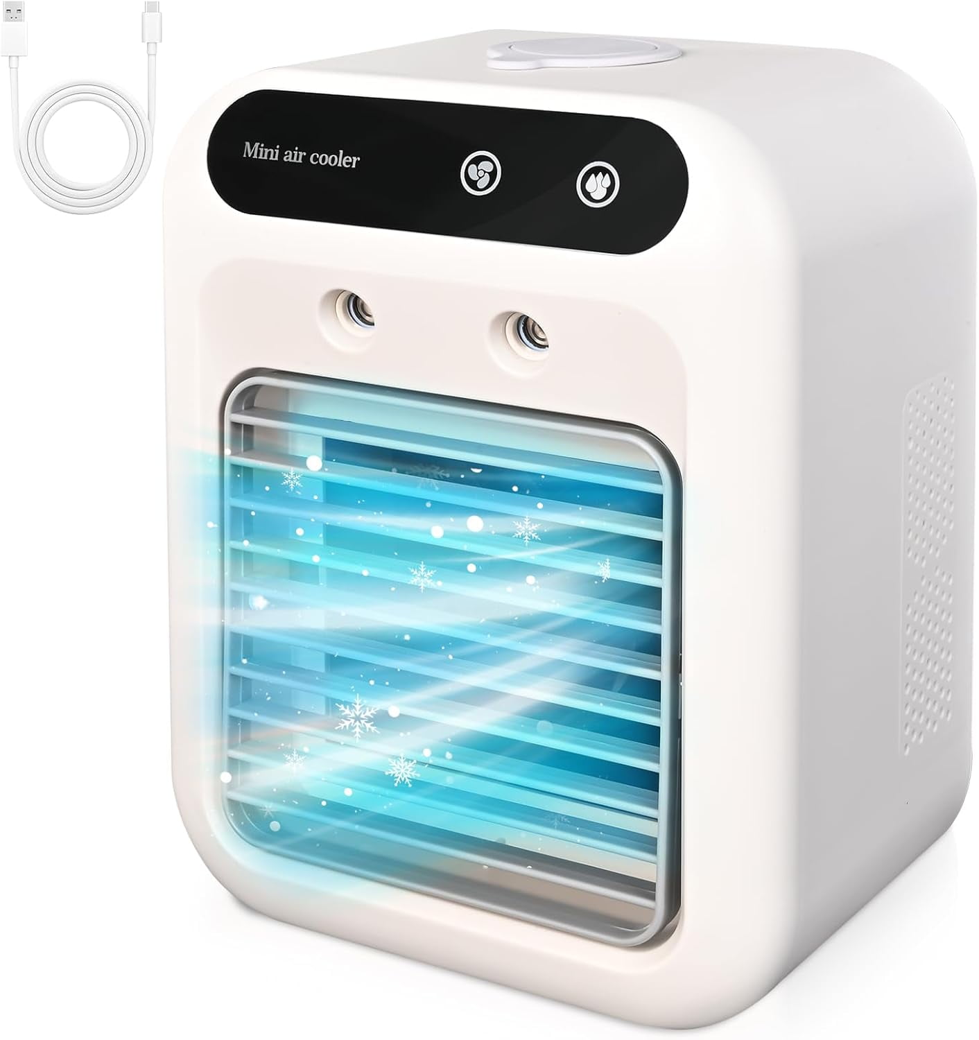 Portable Air Conditioners,Personal Evaporative Air Cooler - 2 Speeds 2 ...