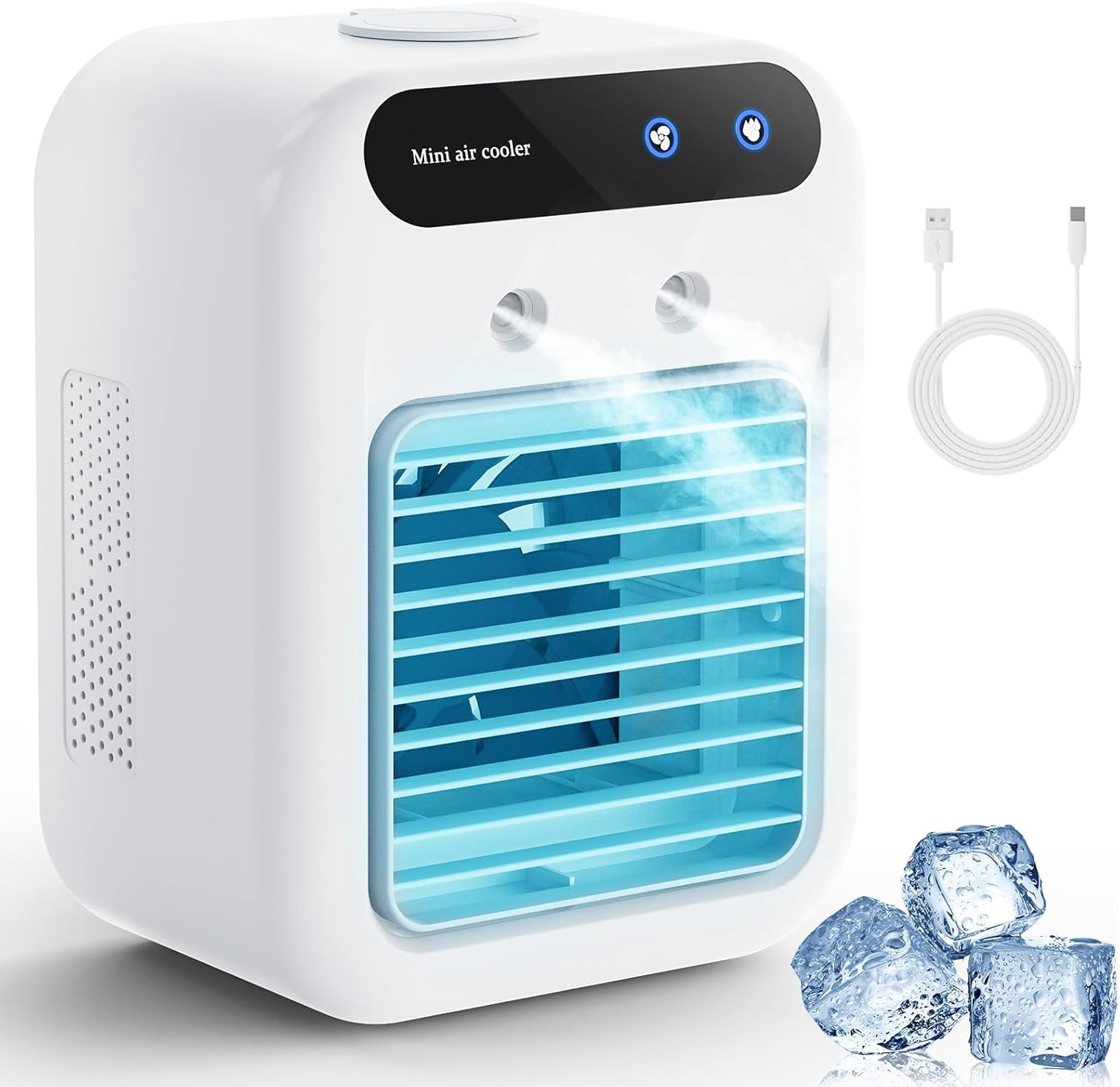 Portable Air Conditioners, Portable Cooling Fan, Quiet Portable AC with ...