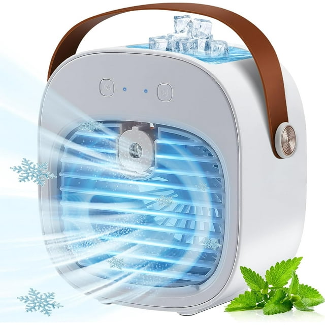 Portable Air Conditioners Rechargeable, 4000mAh Mini Air Conditioner ...