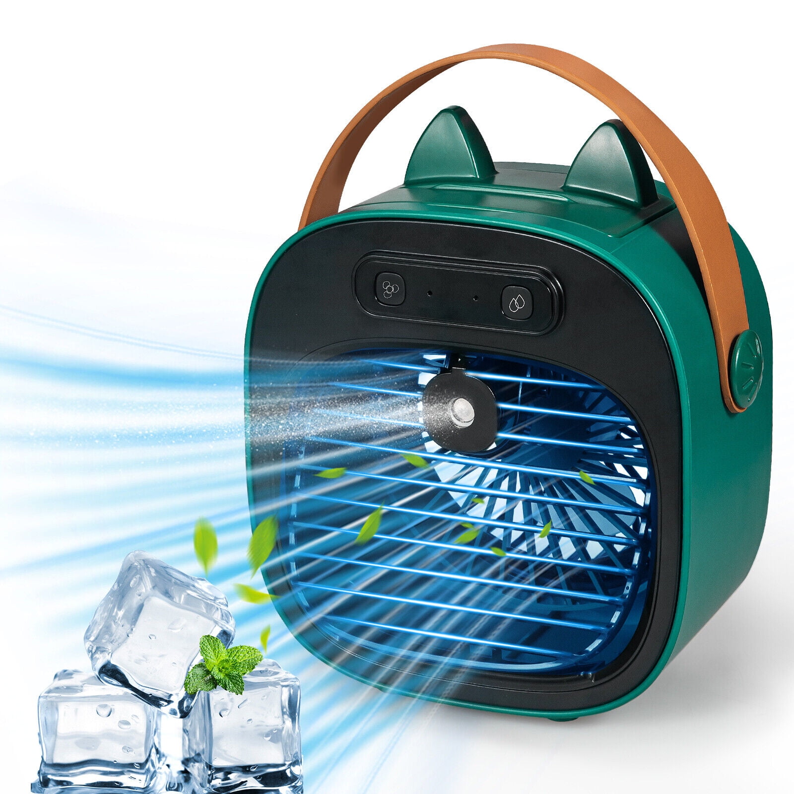 Rowyig Portable Air Conditioner, Rechargeable Mini Air Cooler, 3 Speeds ...
