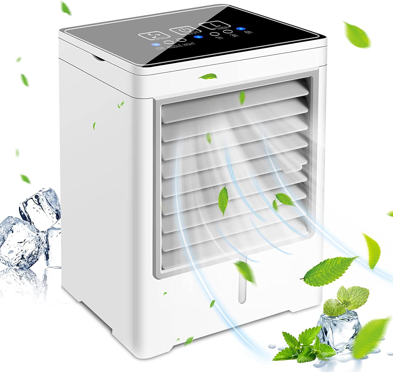 Portable Air Conditioners, USB Personal Mini Air Conditioner with 3 ...