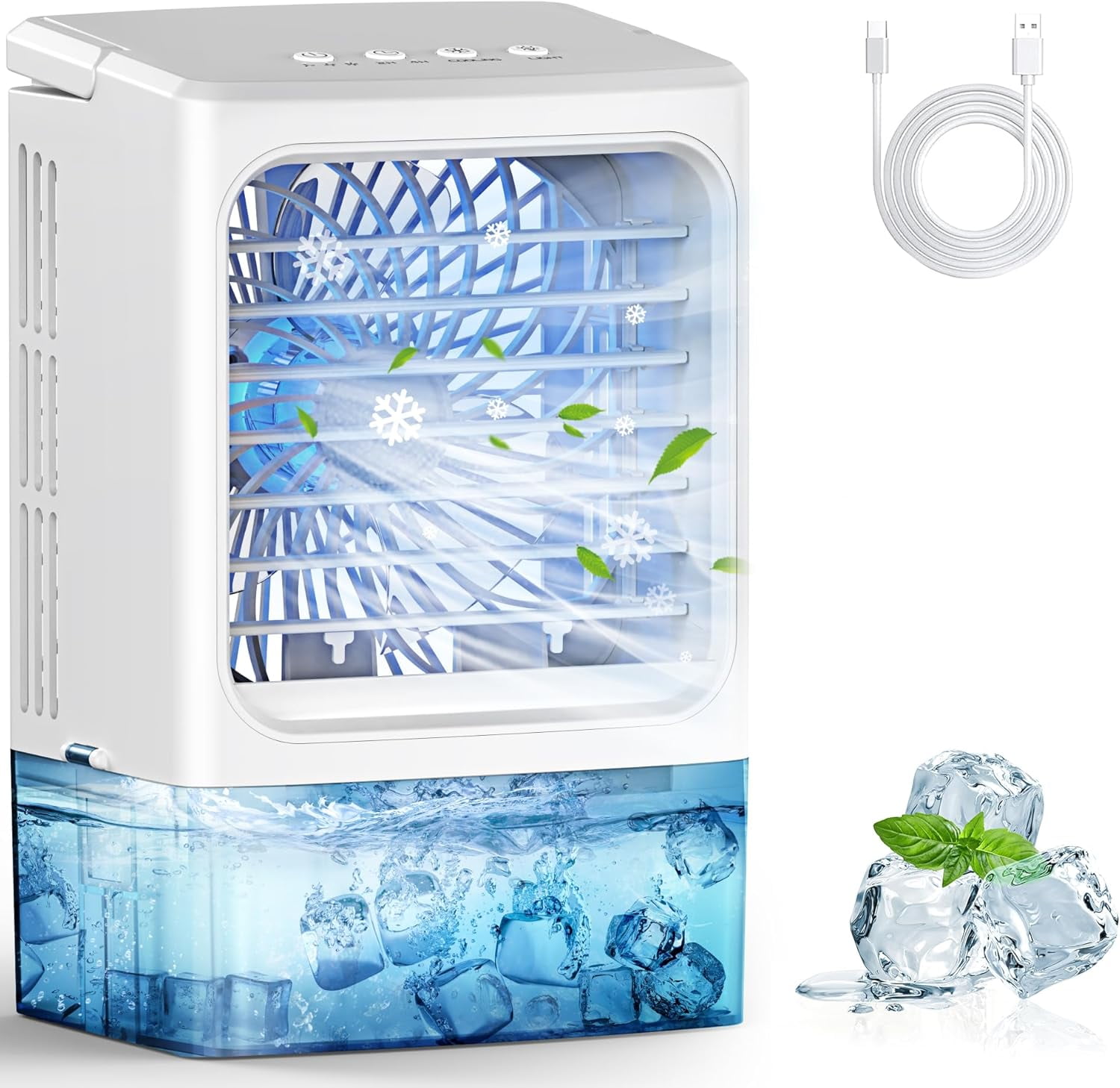 Portable Air Conditioners,Upgraded Small Air Conditioner Personal Air ...