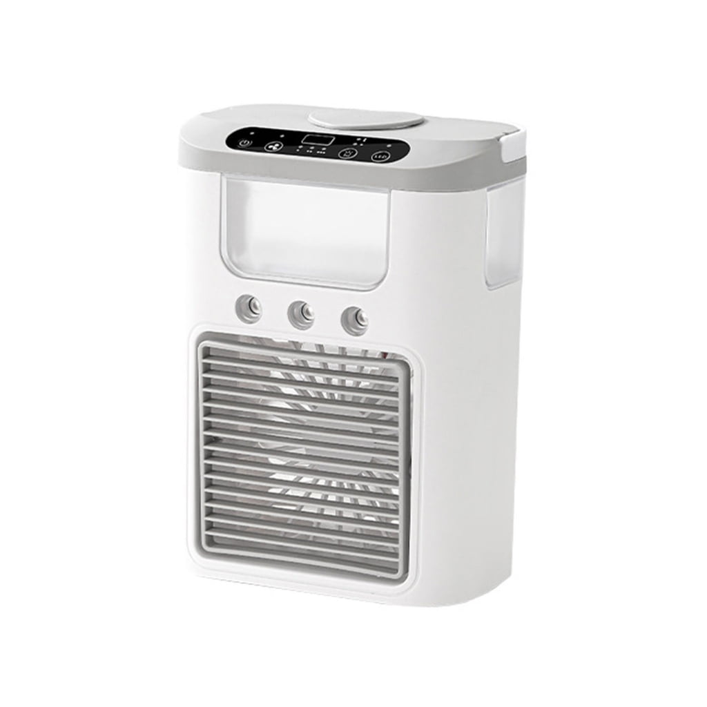 Portable Air Conditioning Fan Humidifying Desktop Fan with Night Light ...