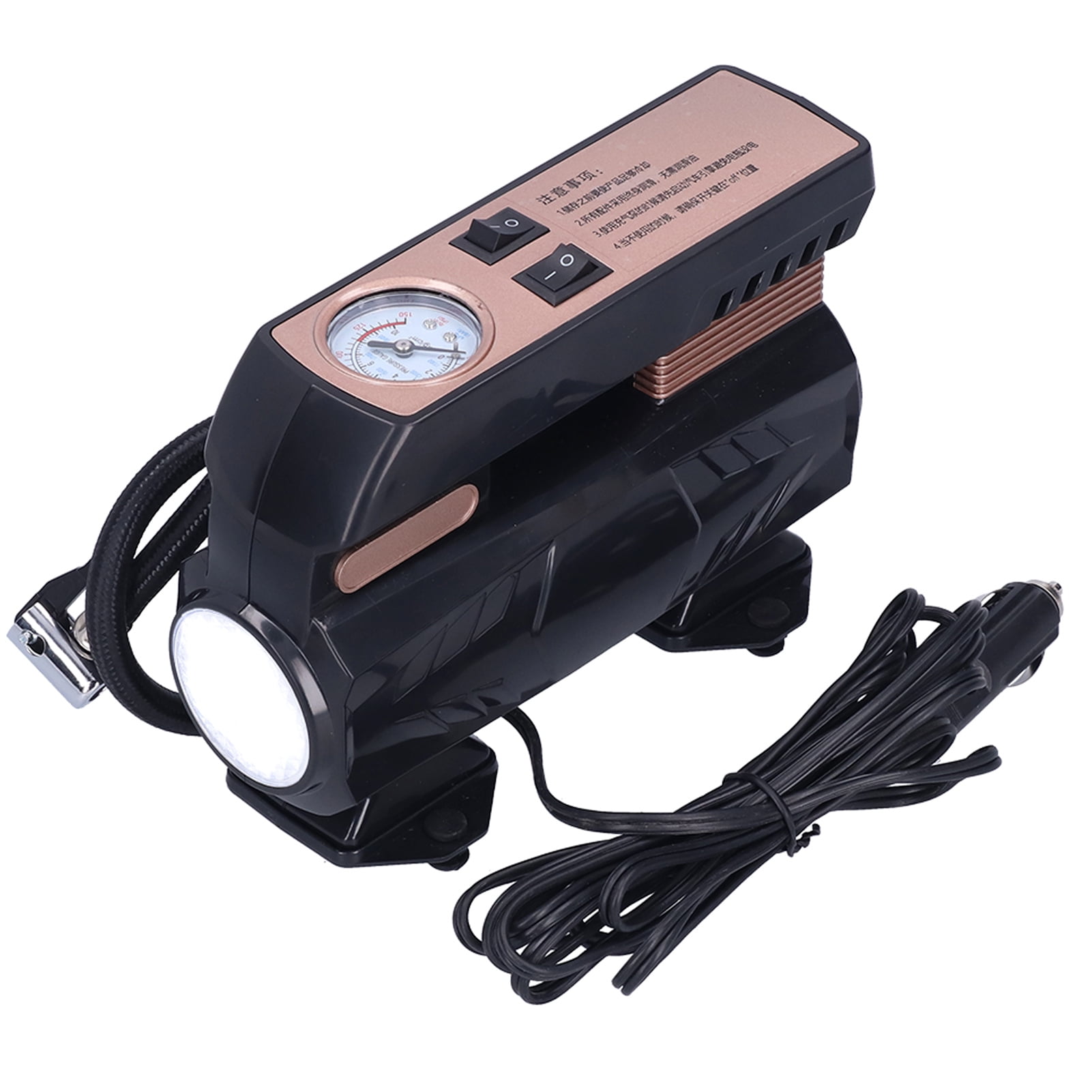 Portable Air Pump 12V 120W Electric Digital Tire Inflation Compressor for Motorcycle - Walmart.com