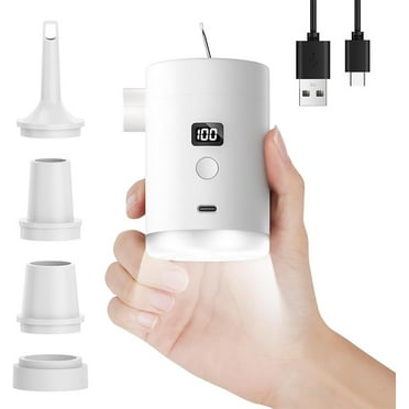 Portable Electric Air Pump Usb Rechargeable Inflator Deflator for ...