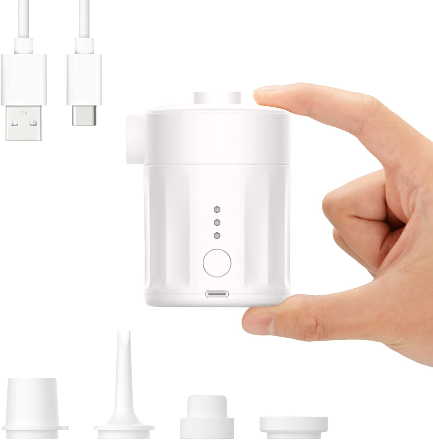 Portable Air Pump for Inflatables, Electric Air Pump 4000mAH Battery ...