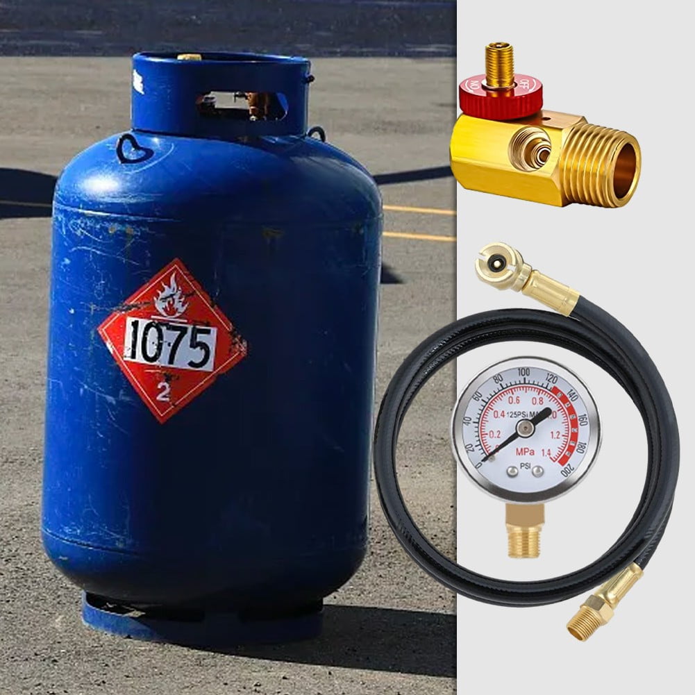 Portable Air Tank Repair Kit With Relief Valve, 0-200 Psi Gauge And ...