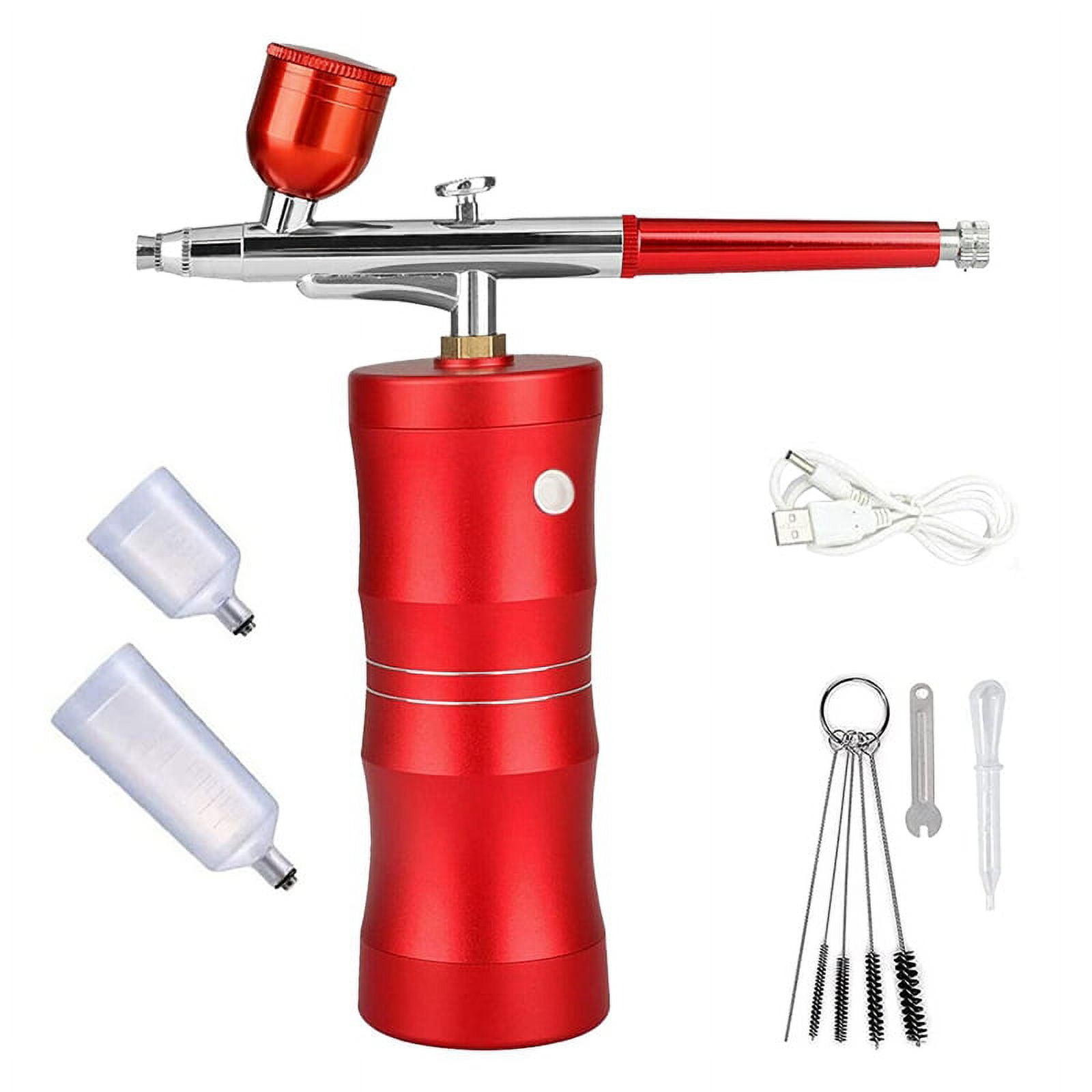 Portable Airbrush Kit with Compressor, Rechargeable Cordless Handheld ...