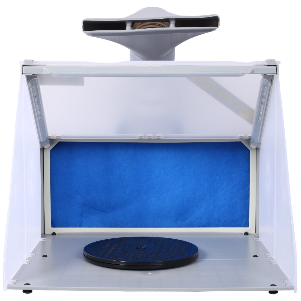 Portable Airbrush Spray Booth with 3 LED Lights, Extra Replaceable ...