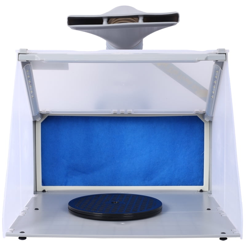 Portable Airbrush Spray Booth with 3 LED Lights, Extra Replaceable ...