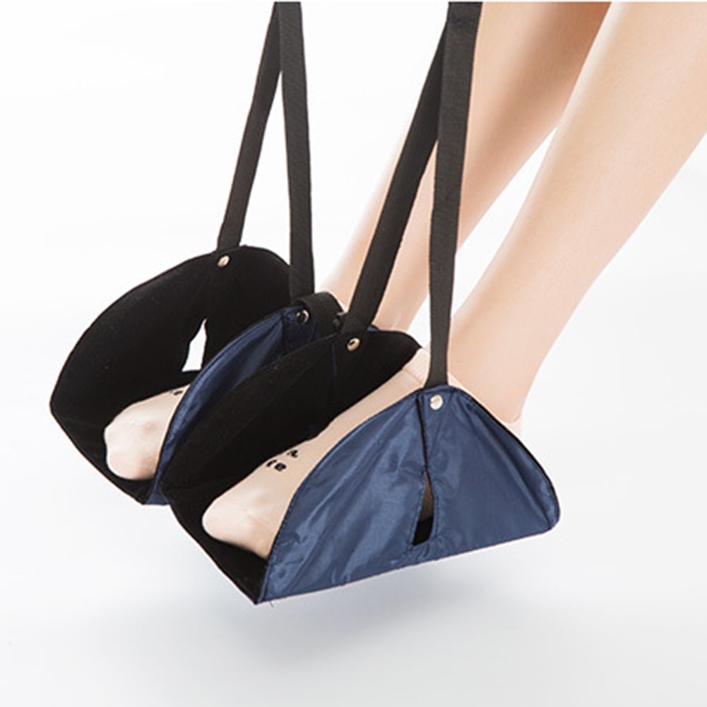 Portable Airplane Footrest Under Desk Foot Hammock Office Feet Rest ...