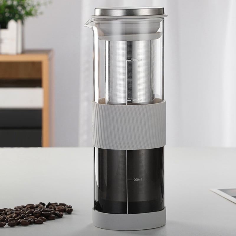 Portable Airtight Cold Brew Iced Coffee Maker Tea Infuser - 800Ml Cold ...