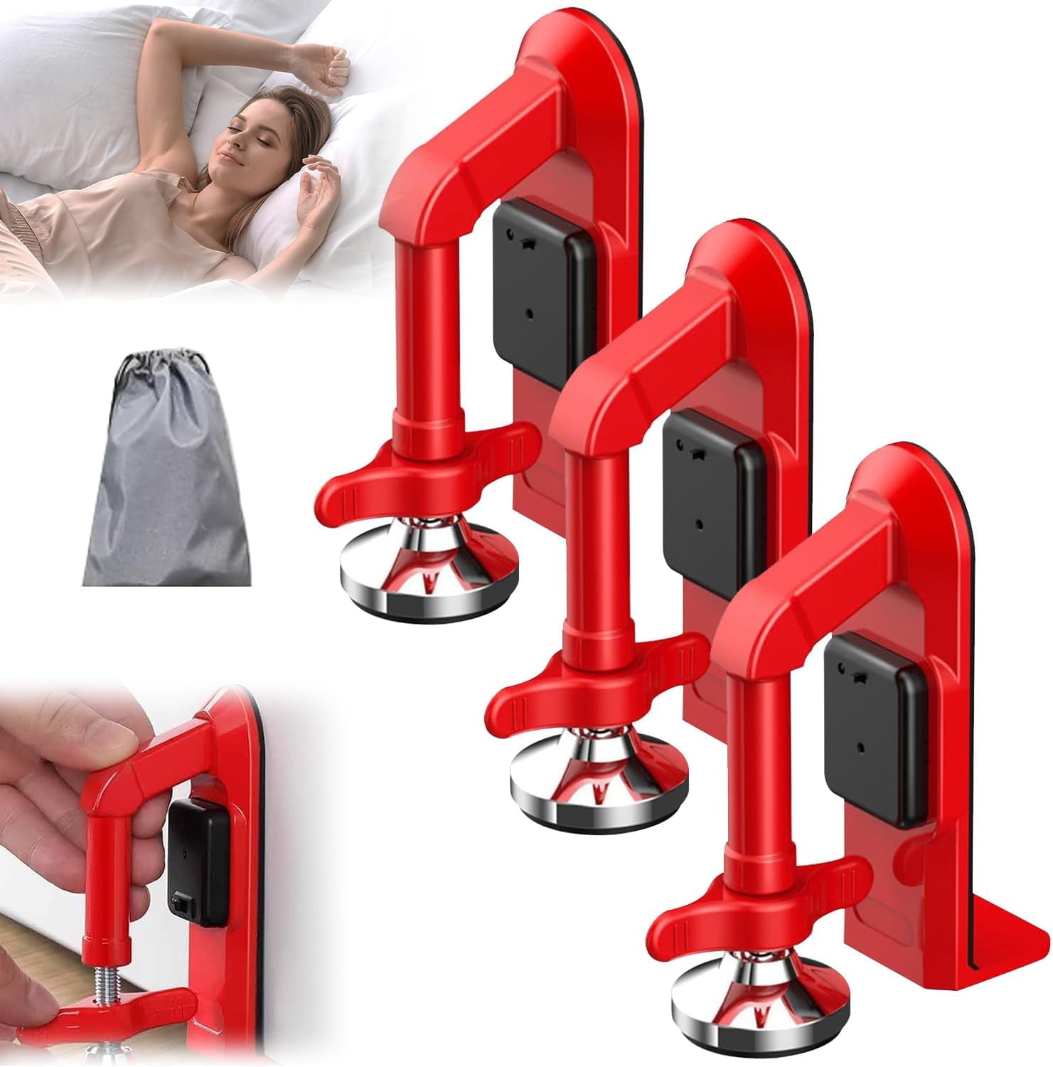 Portable Alarm Door Stopper, 2024 New Door Stop Alarm, Door Stoppers ...