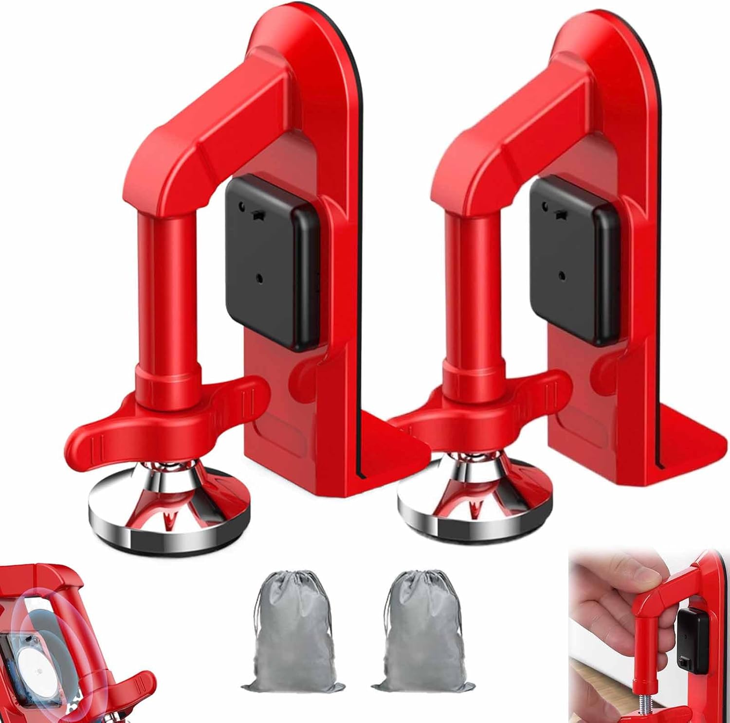 Portable Alarm Door Stopper, 2024 New Door Stop Alarm, Door Stoppers ...