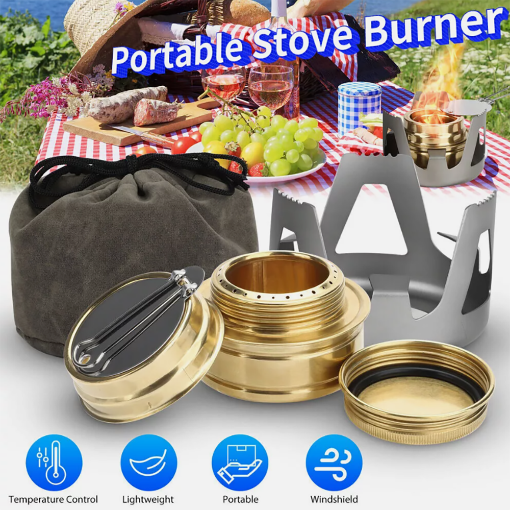 Portable Alcohol Stove Burner - Compact Outdoor Camping Stove for ...