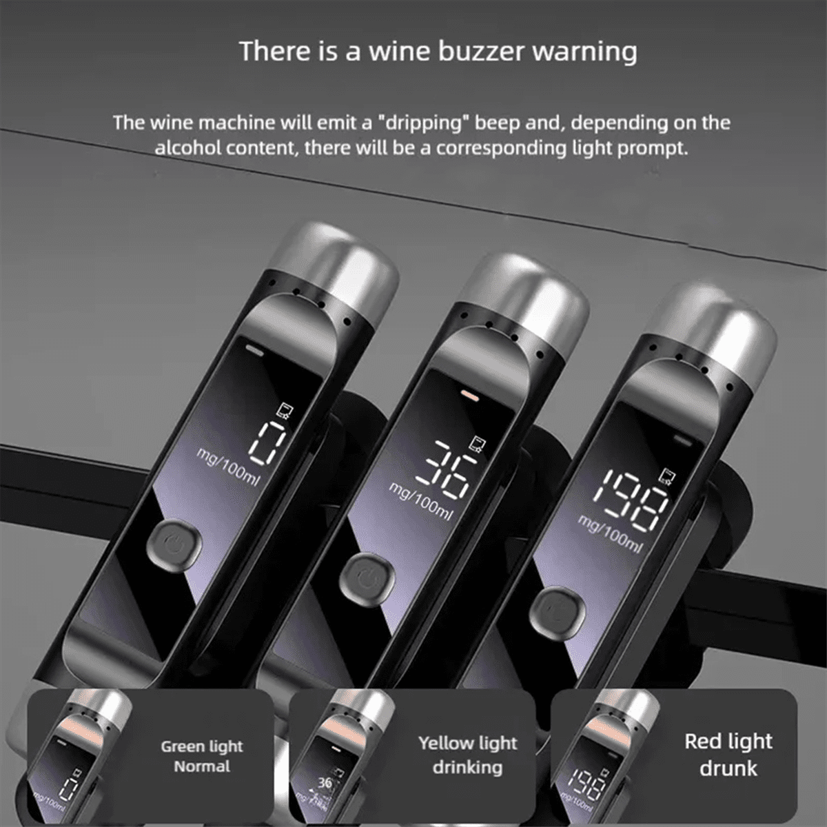 Portable Alcohol Tester LCD Display Drunk Driving Test Breathalyzer ...