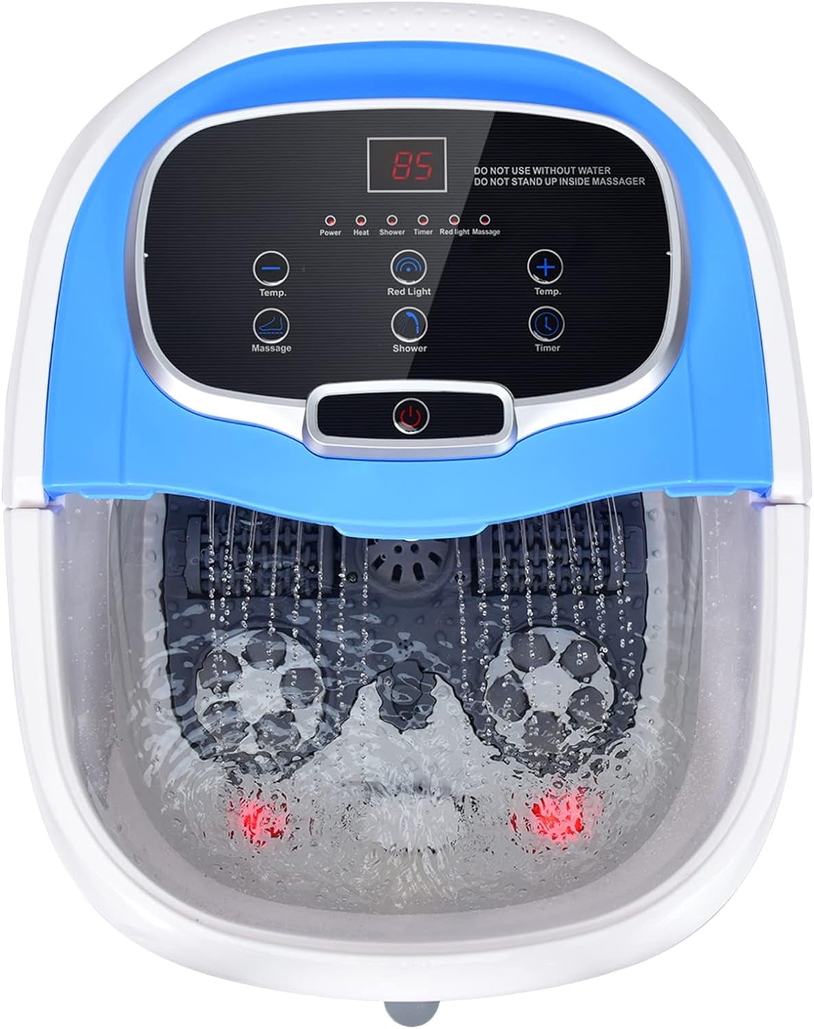 Portable All-In-One Heated Foot Spa Bath Motorized Massager - Walmart.com