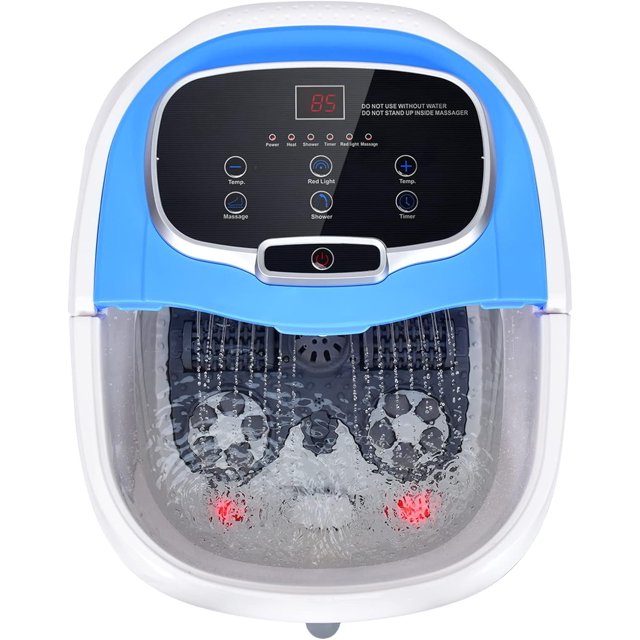 Portable All-In-One Heated Foot Spa Bath Motorized Massager - Walmart.com