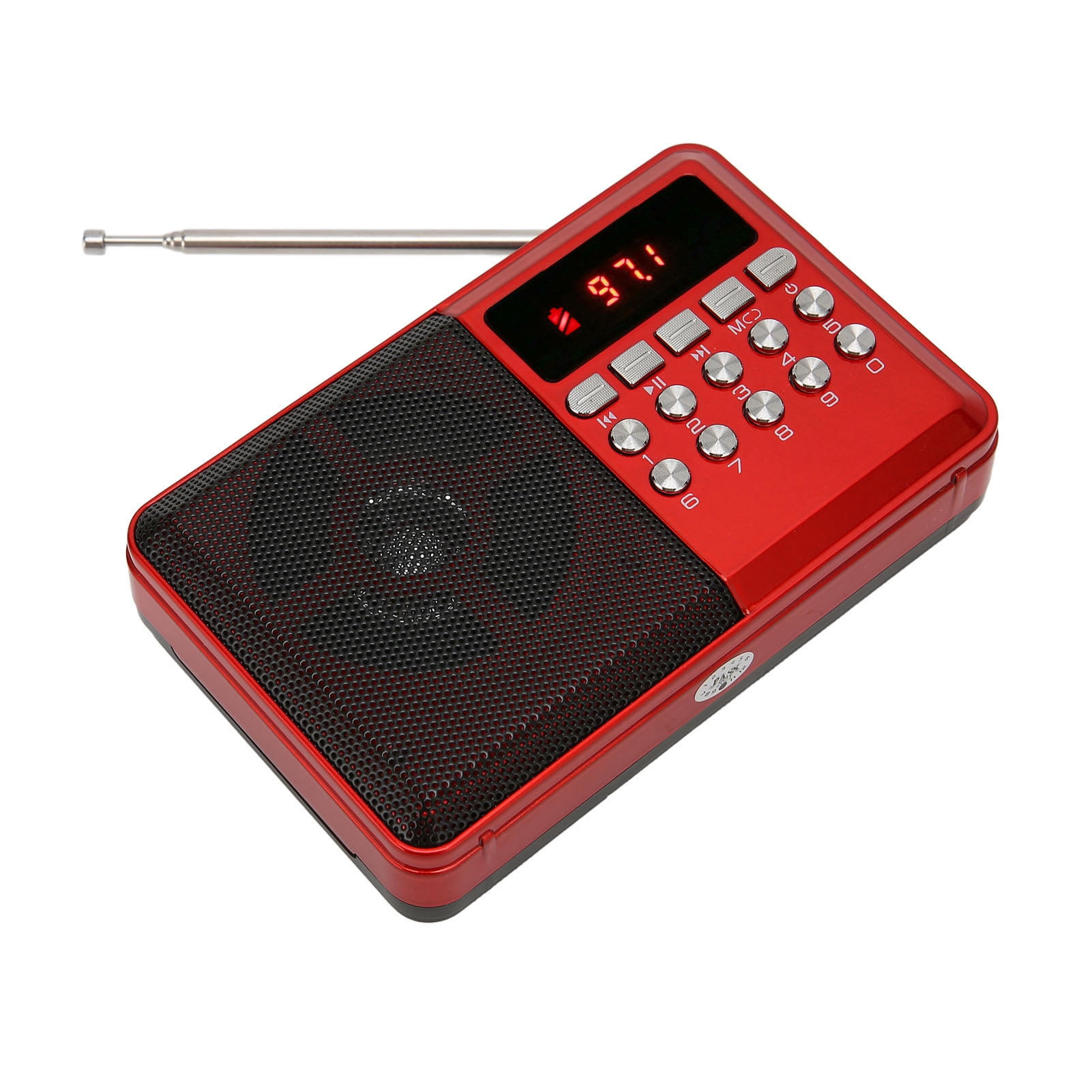 Portable Am Fm Radio Memory Card Mp3 Playback Battery Operated Ergonomic External Antenna Pocket ...