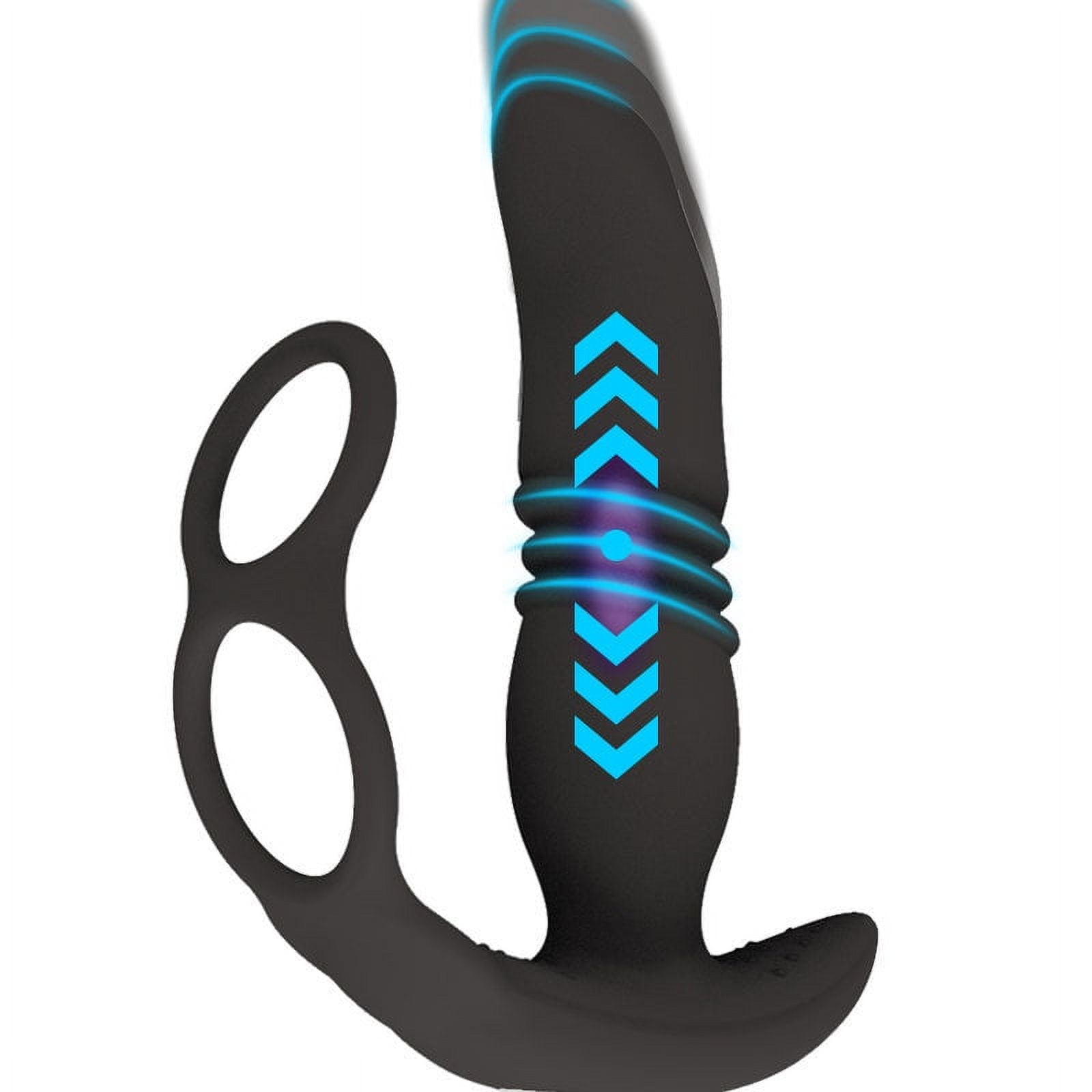 Portable Anal Vibrator 12 Vibration And Thrusting Patterns With Remote