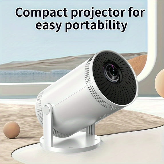Portable Android Projector 720P Native 200ANSI Lumens WiFi 6 ...