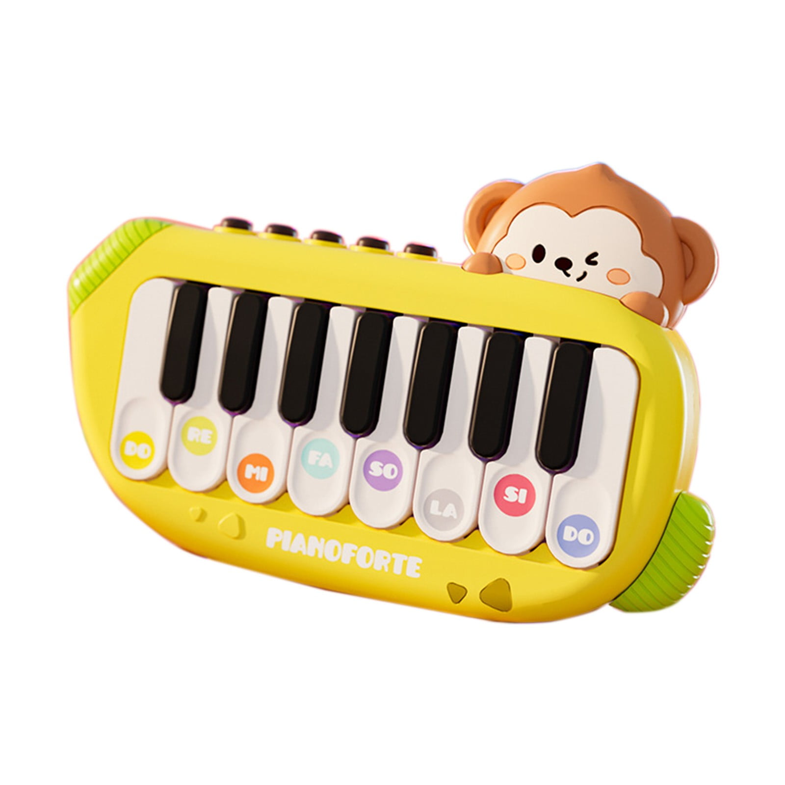 Portable Animal Piano Keyboard Educational Toy Multifunctional Light Up ...