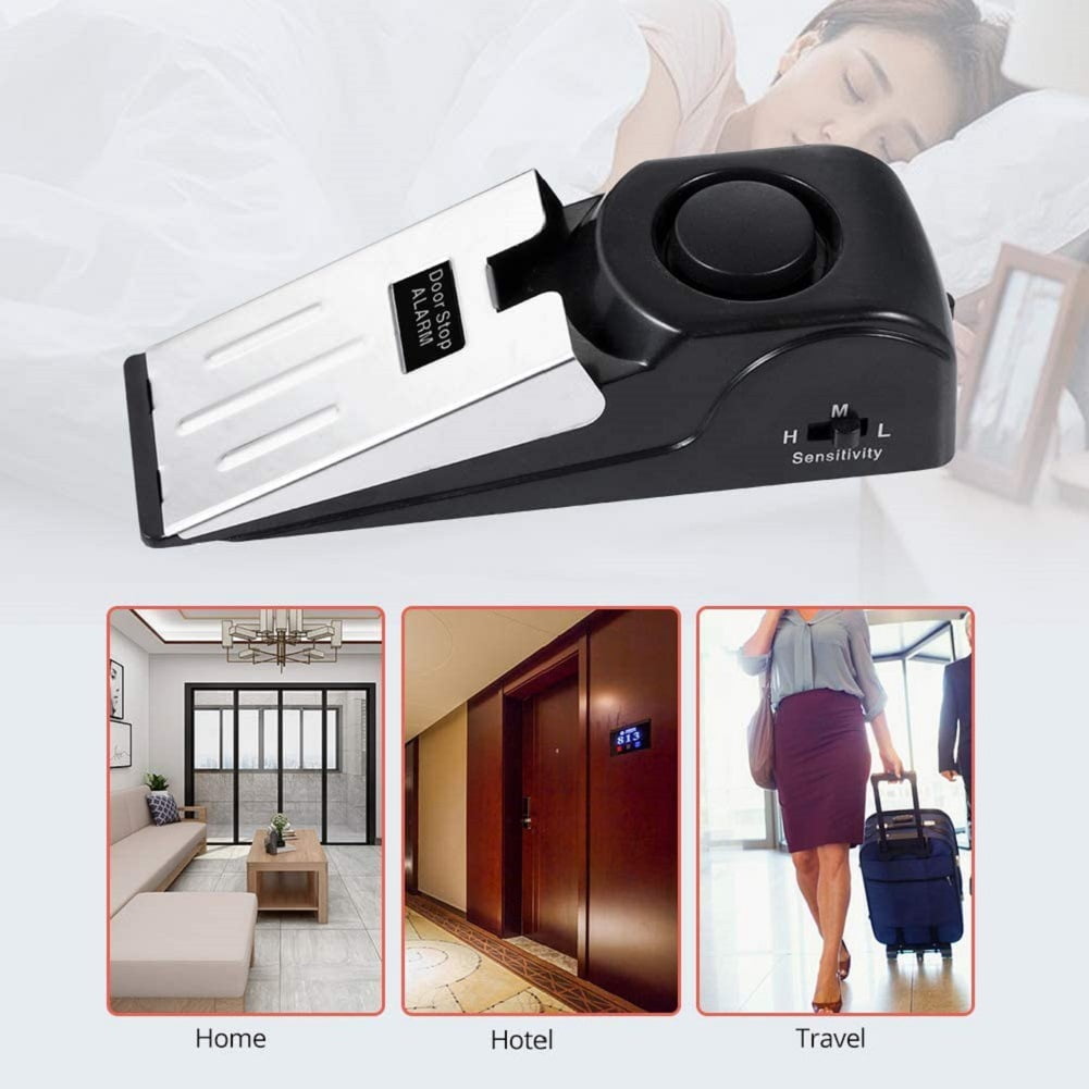 Portable Anti-theft Vibration Alarm Female Door Plug Hotel Door Stopper ...