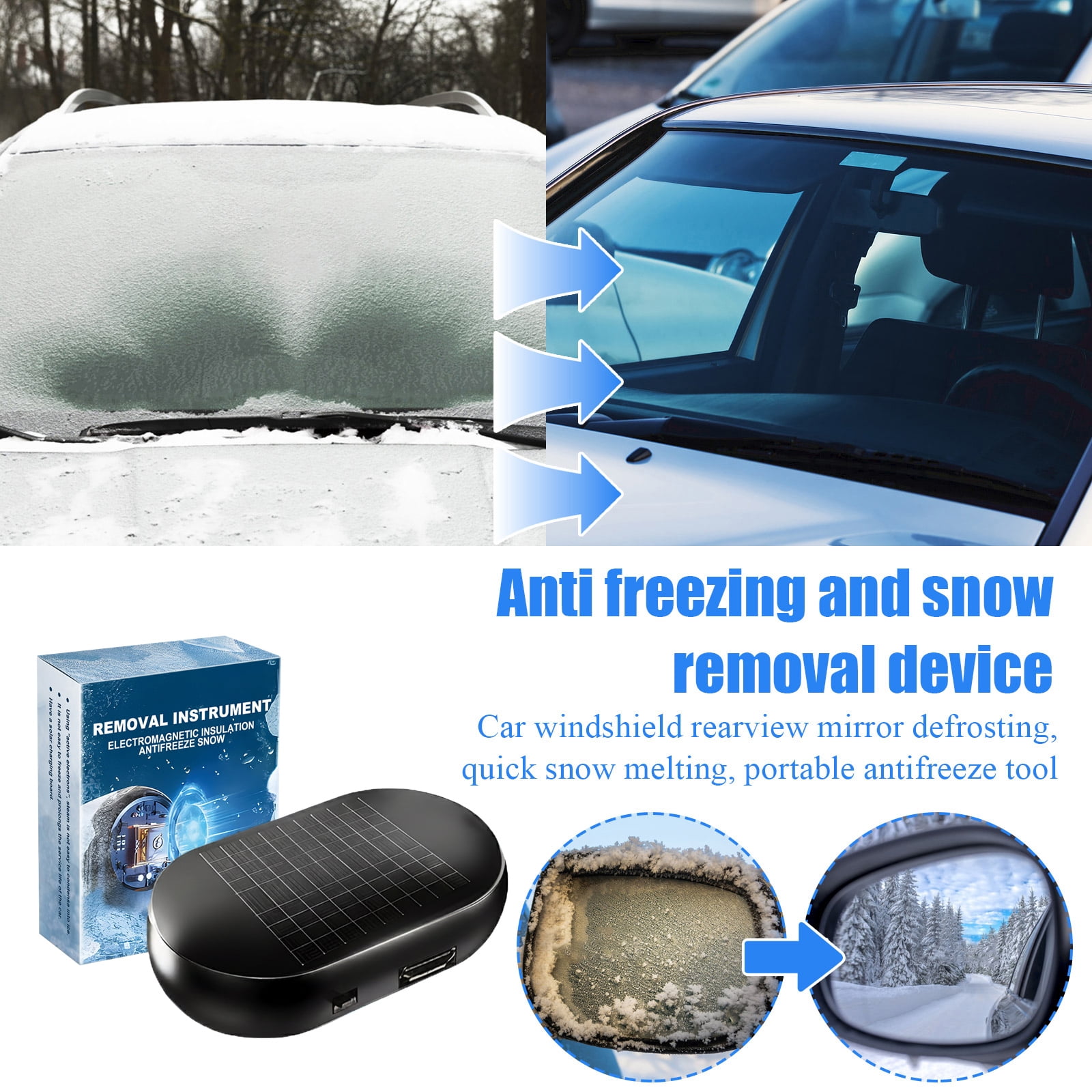 Portable Antifreeze Snow Removal Device, Solar Powered Tool For Quickly ...
