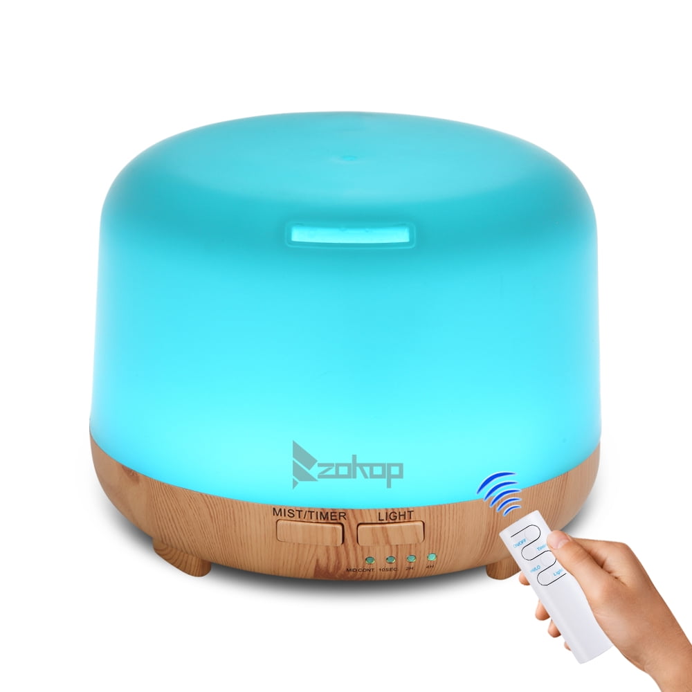 Portable Aromatherapy Oil Diffuser 450ML Cold Mist Humidifier 110V With ...