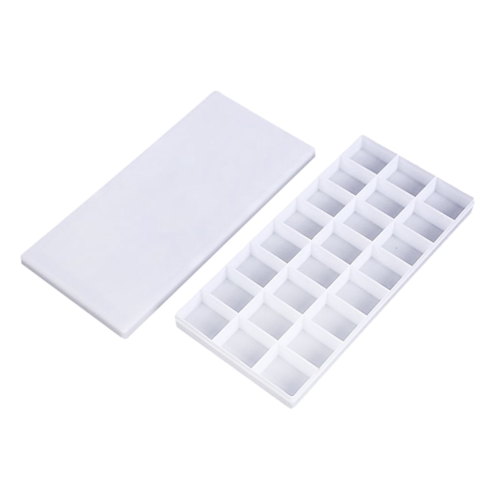Portable Artist Paint Tray 24 Deep Compartments Plastic Paint Palette ...