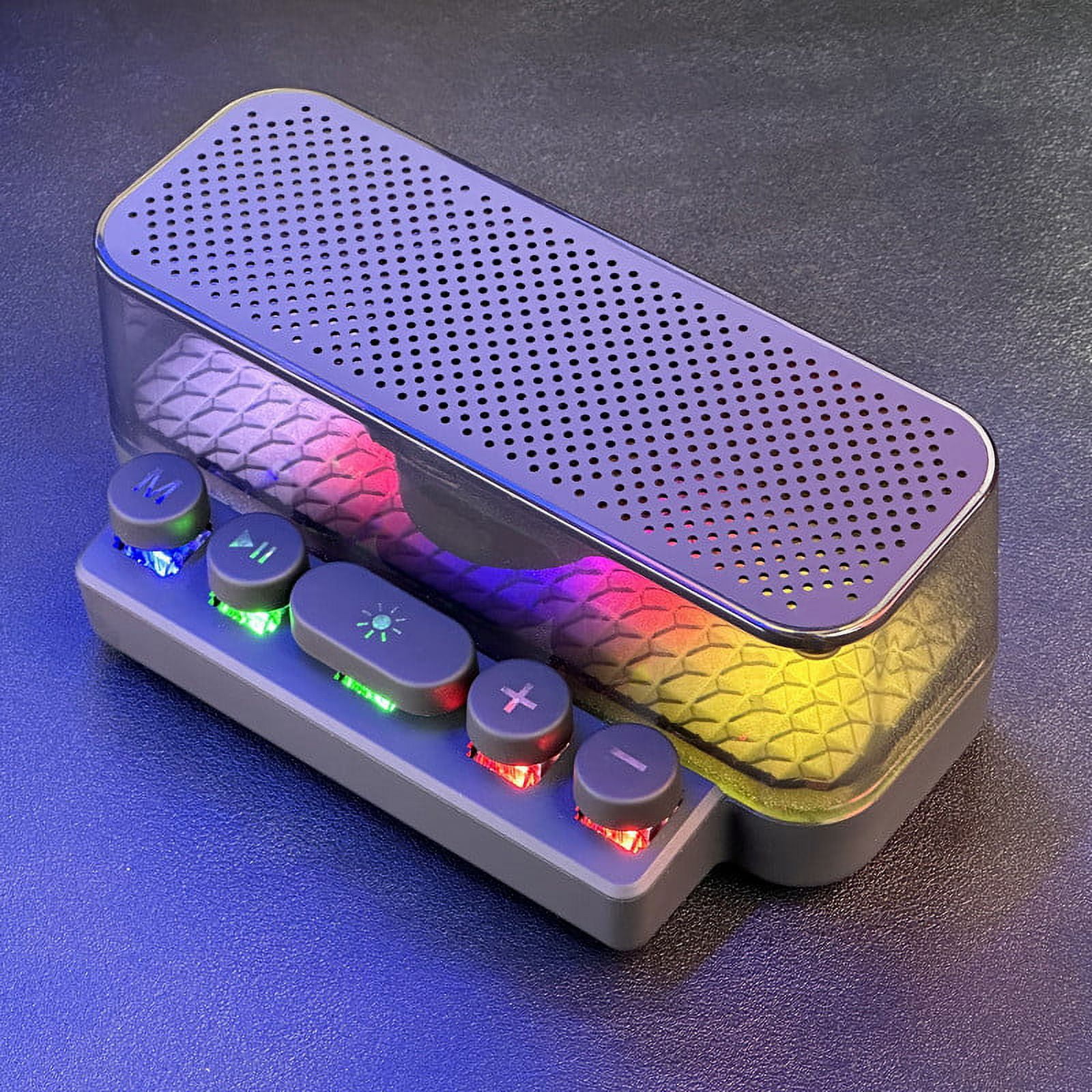 Portable Audio Stereo Speakers Colorful Bluetooth Speaker Keyboard ...