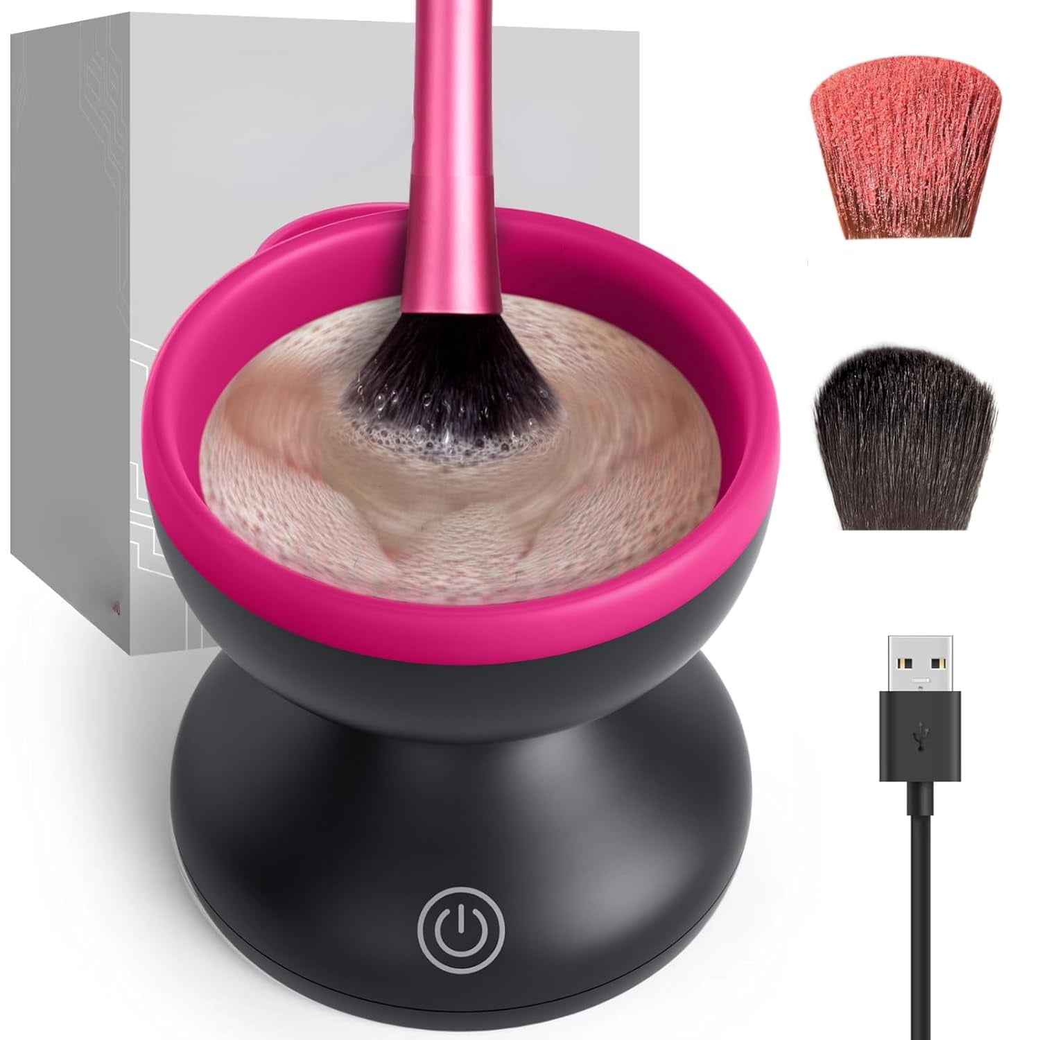 Portable Automatic Makeup Brush Cleaner Machine - Efficient USB ...