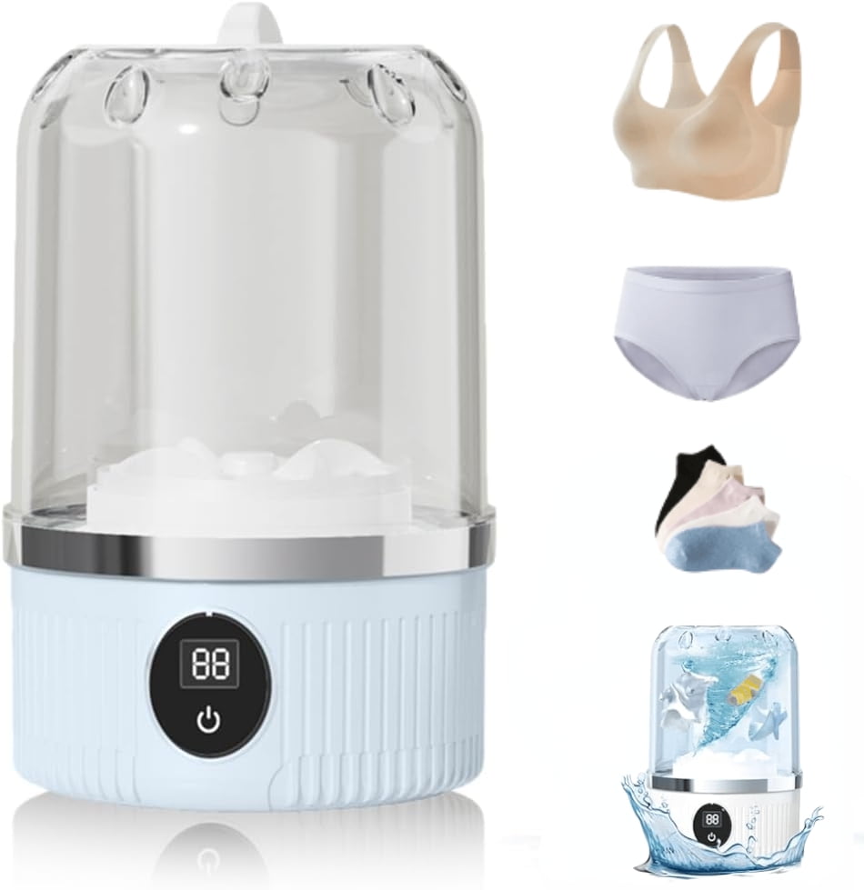 Portable Automatic Mini Washing Machine, 2025 New Portable Rechargeable ...