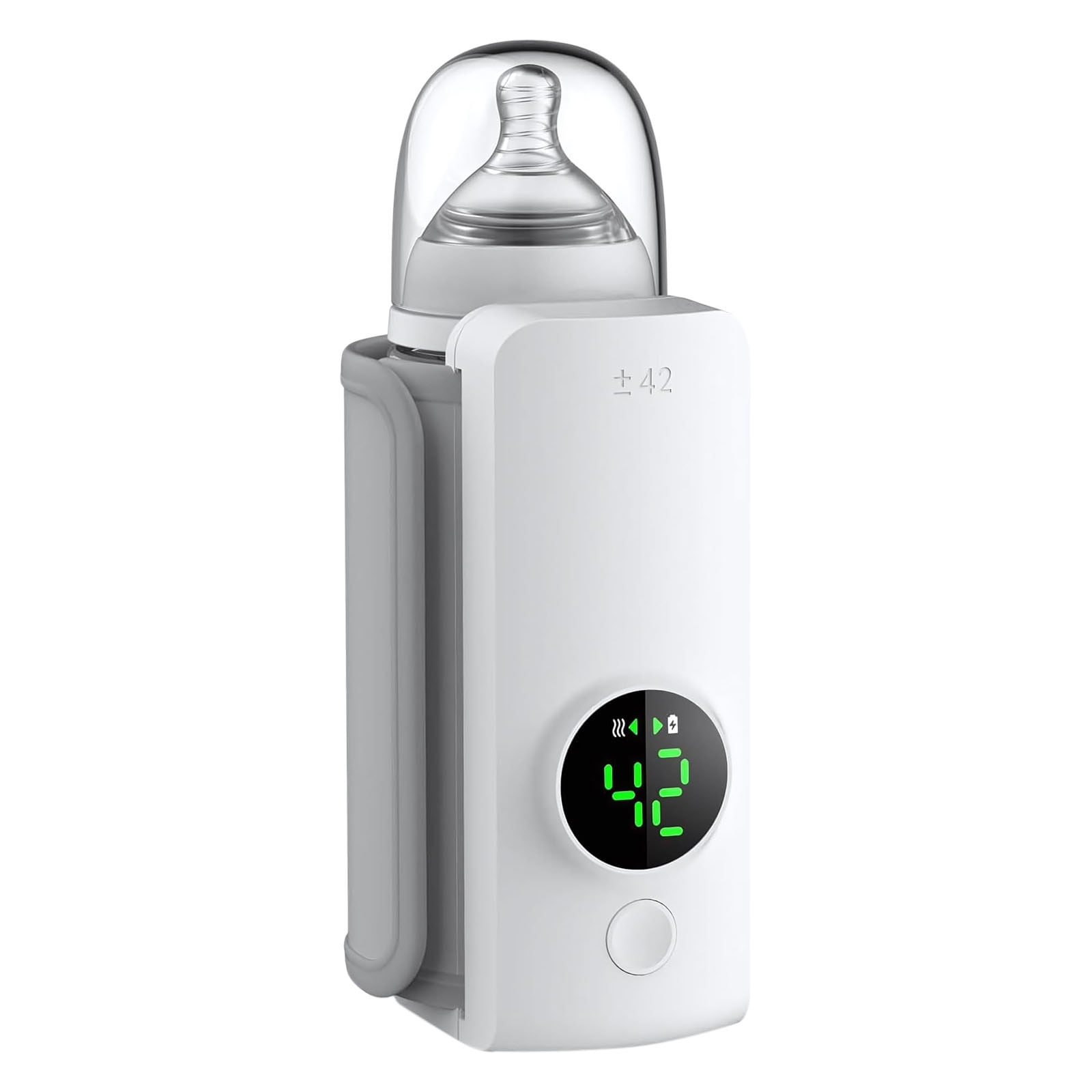 Portable Baby Bottle Warmer, 6000 mAh Wireless Milk Warmer with ...